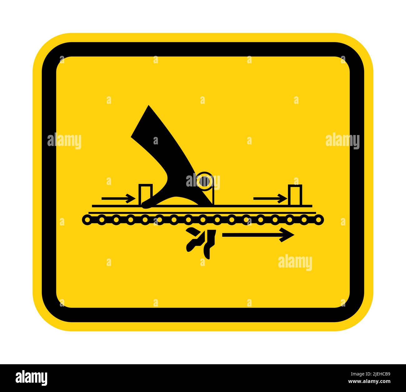 Warning Moving Part Cause Injury Symbol Sign Isolate on White ...