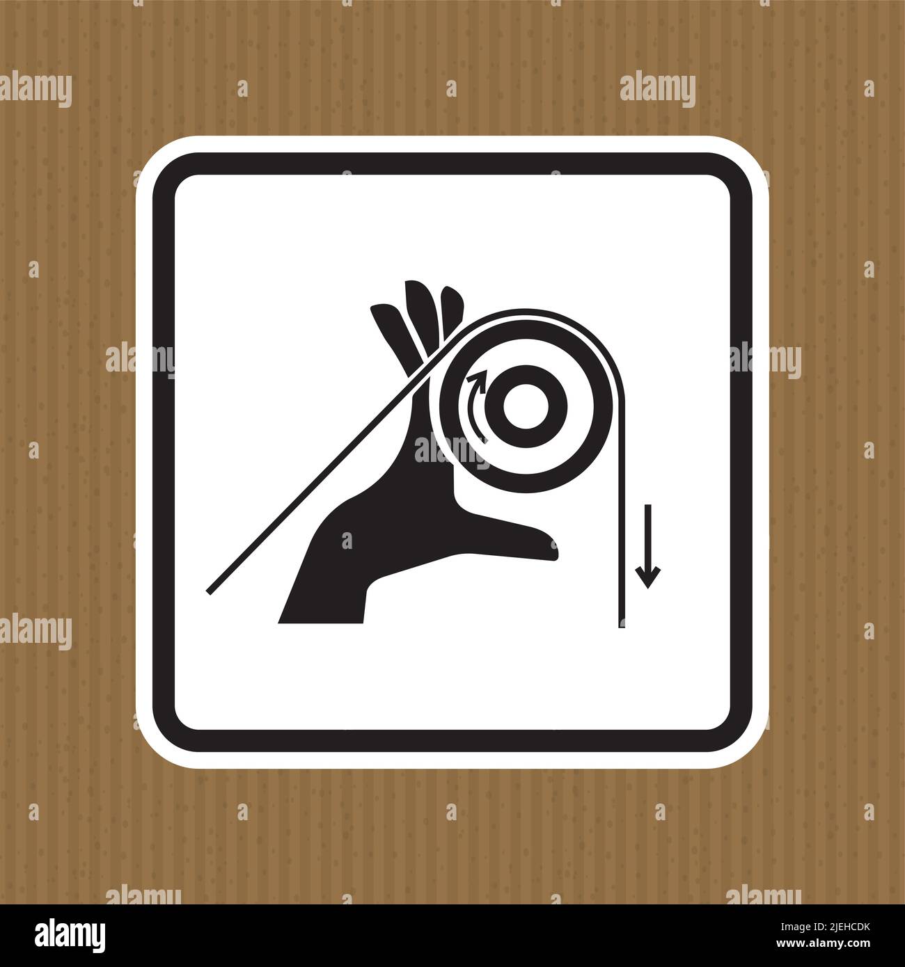 Hand Entanglement Rollers Symbol Sign, Vector Illustration, Isolate On ...