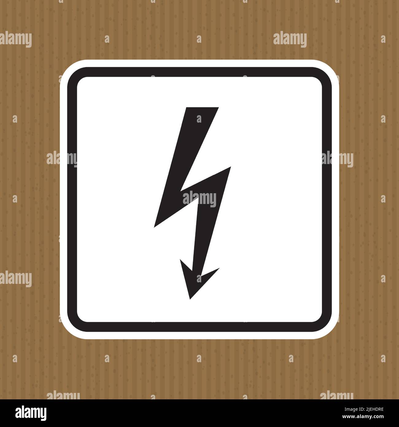 Danger High Voltage Symbol Sign Isolate On White Background,Vector ...