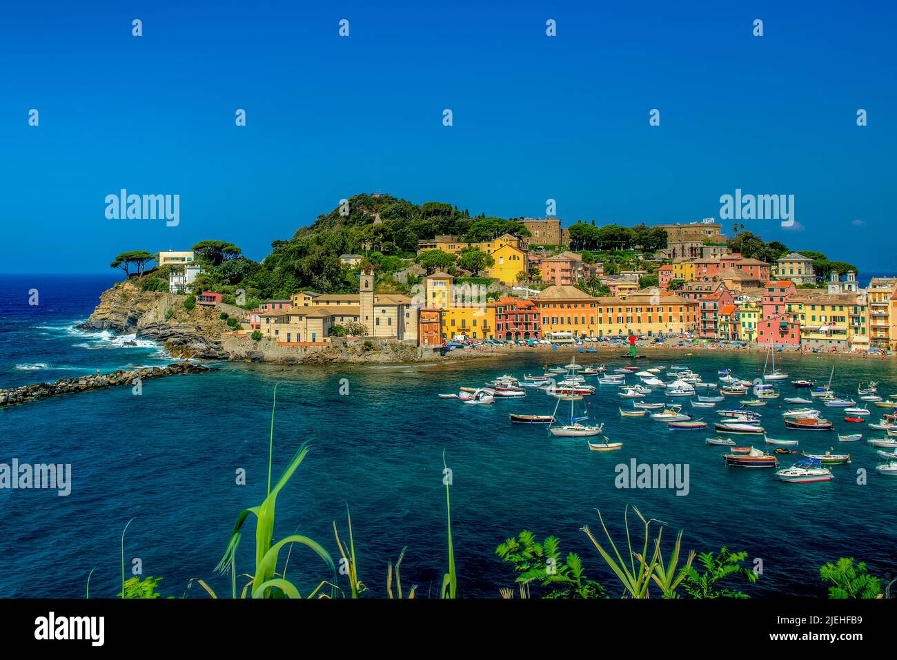 Sestri Levante, Cinque Terre, Ligurien, Italien - Cinque Terre Stock ...