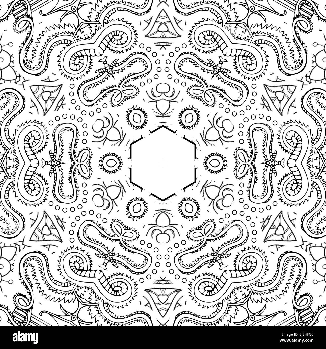 Abstract Computer generated Fractal design. A fractal is a never-ending ...