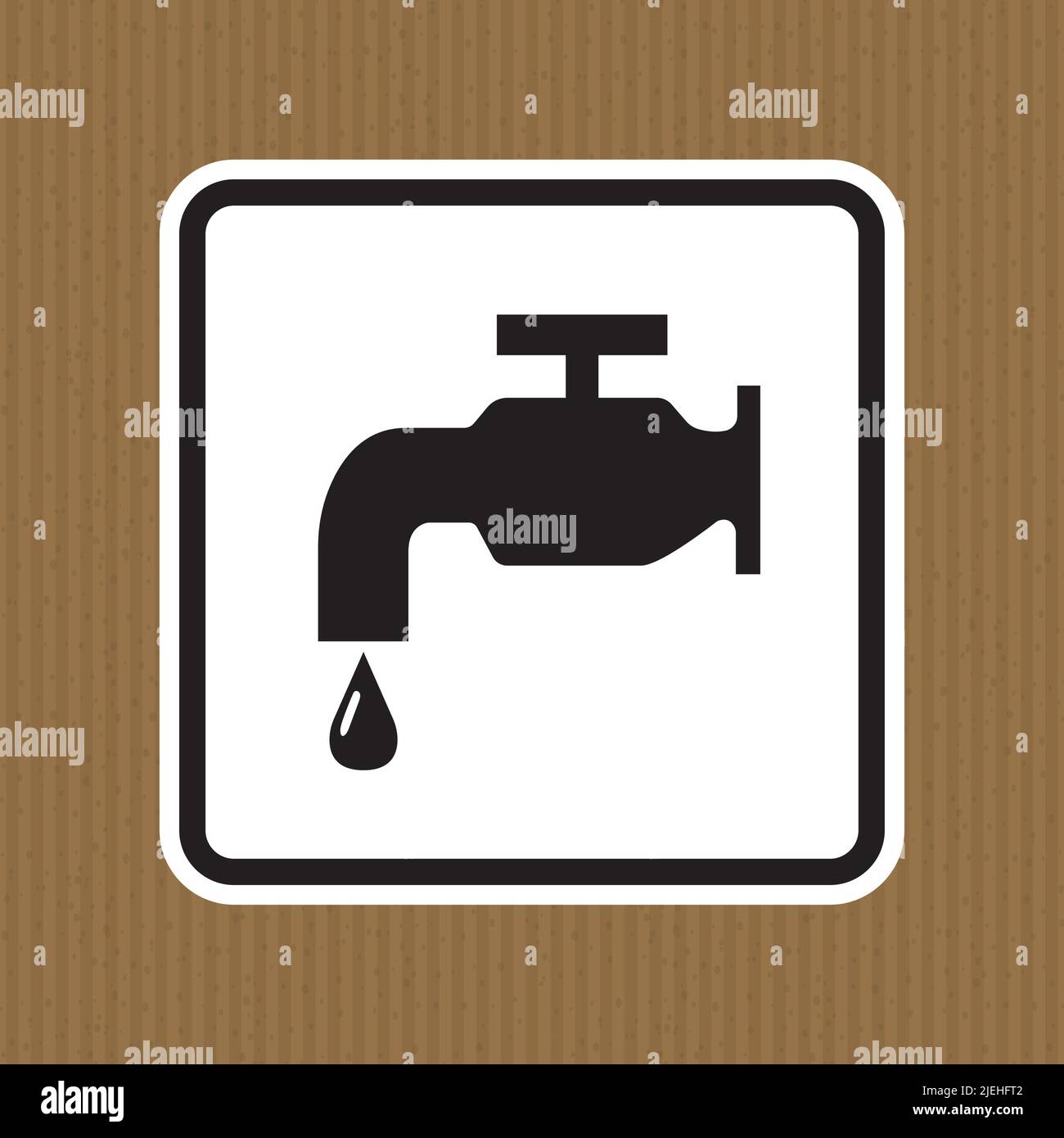 Water tap non potable Stock Vector Images - Alamy