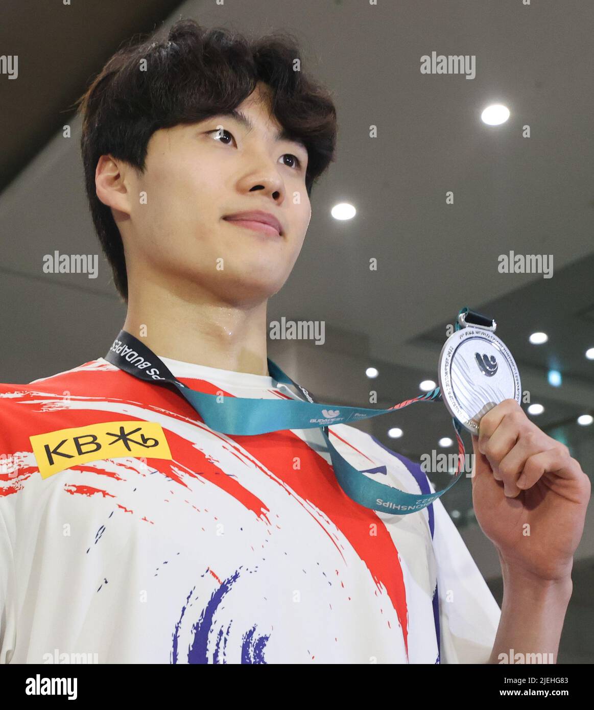 27th June, 2022. Swimmer Hwang Sun-woo returns home after winning world ...
