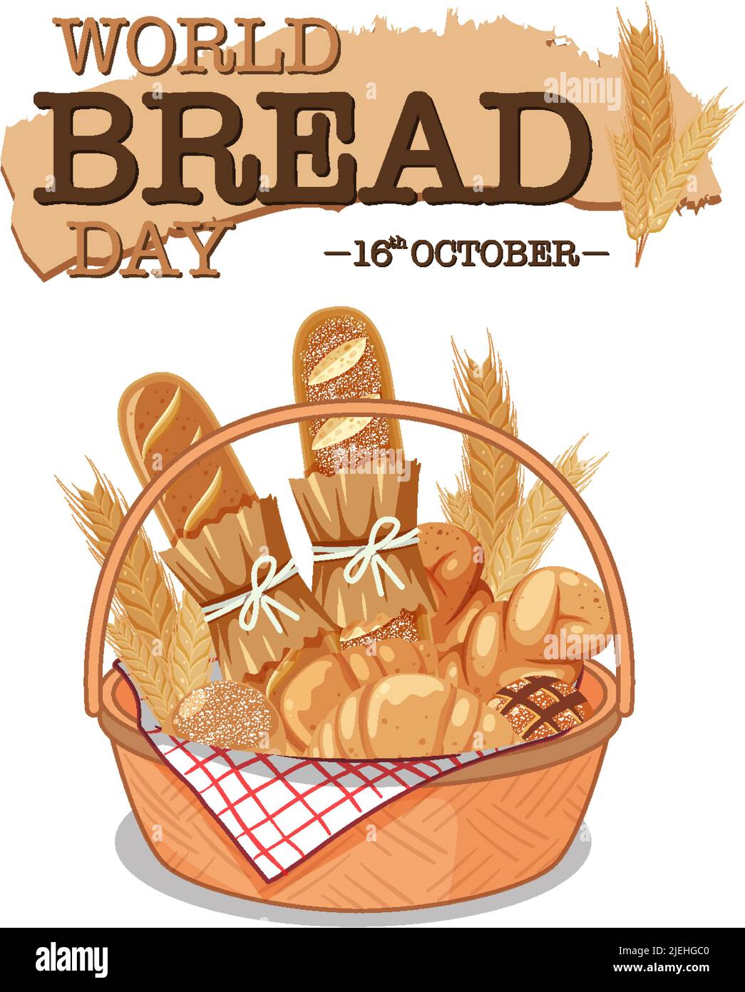 World bread day poster design illustration Stock Vector Image & Art - Alamy