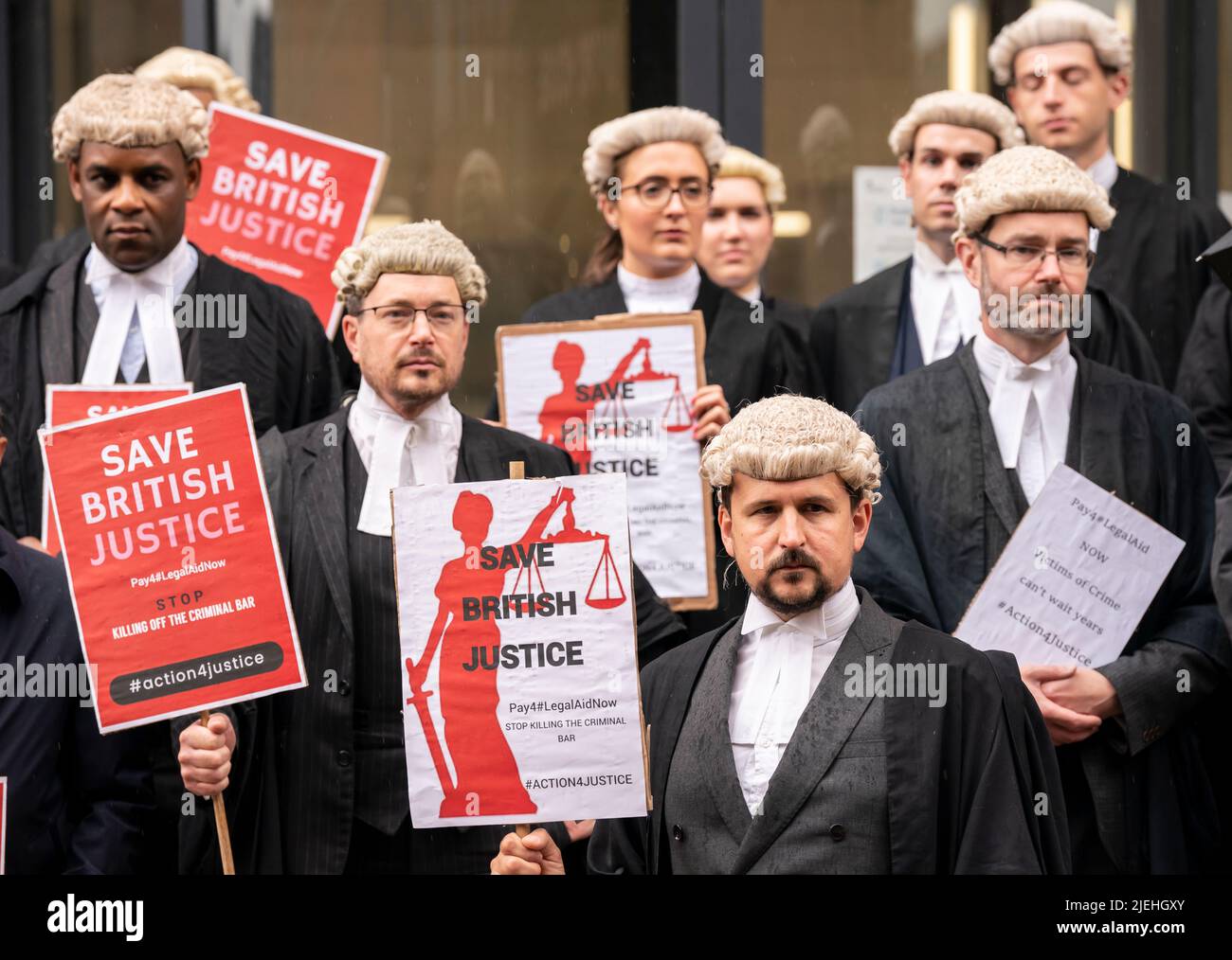 Criminal barristers from the Criminal Bar Association (CBA), which ...