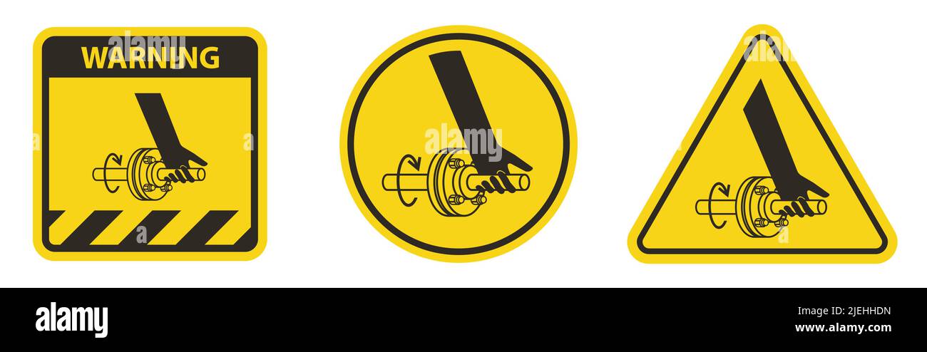 Entanglement Of Hand Rotating Shaft Symbol Sign Isolate On White ...