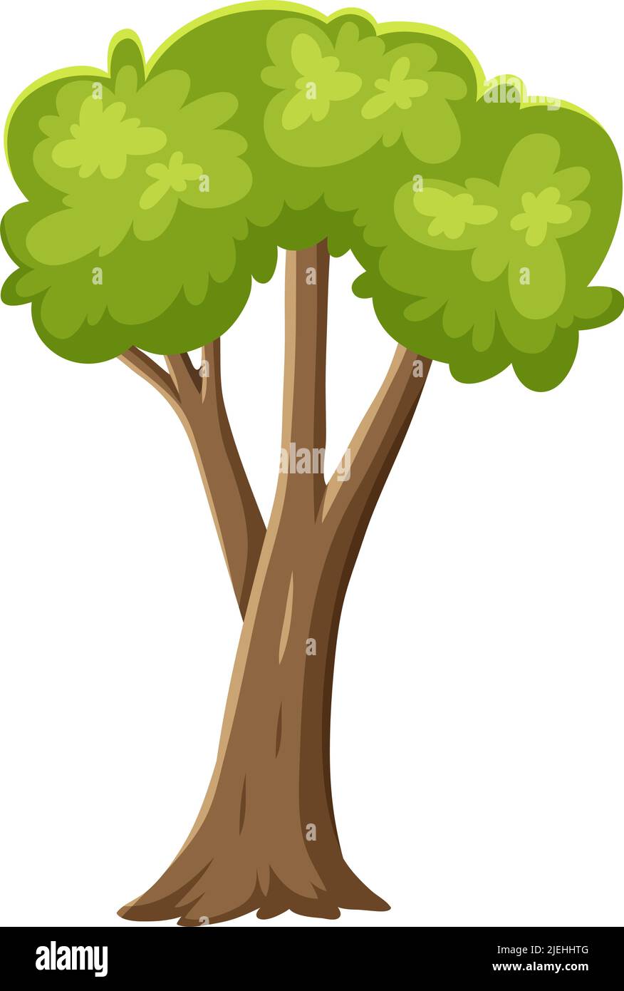 Isolated tree on white background illustration Stock Vector Image & Art ...