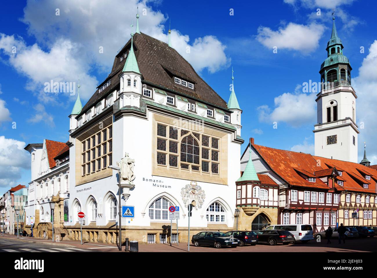 Bomann-Museum, Fachwerkhaus, Stadtkirche St. Marien, Schlossplatz ...