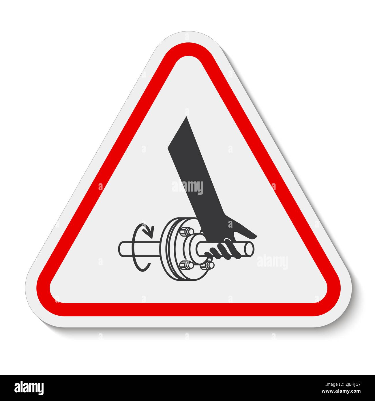 Entanglement Of Hand Rotating Shaft Symbol Sign Isolate On White ...