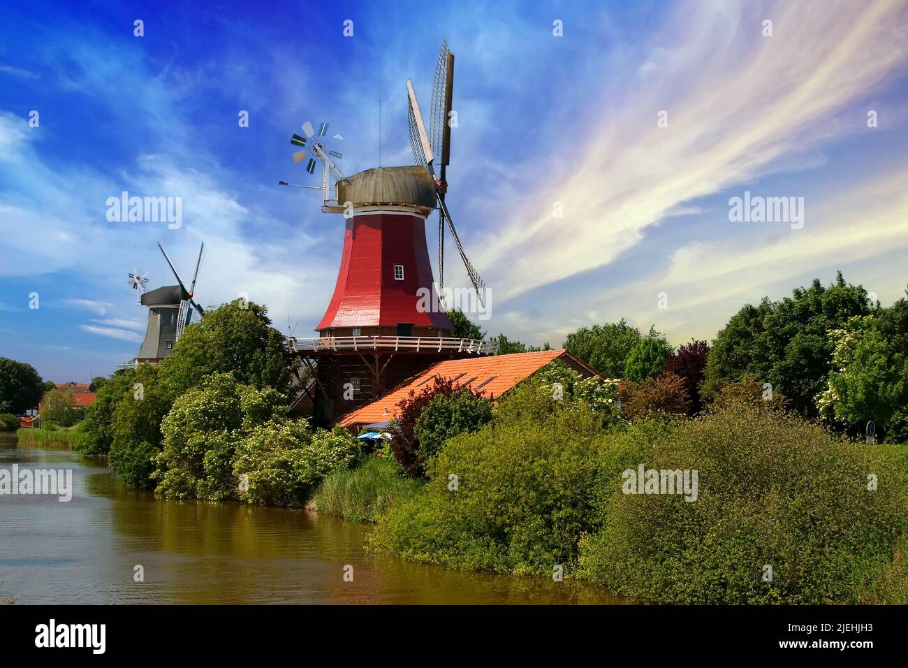 Deutschland, Niedersachsen, Ostfriesland, Greetsiel, Mühle, Mühlen ...