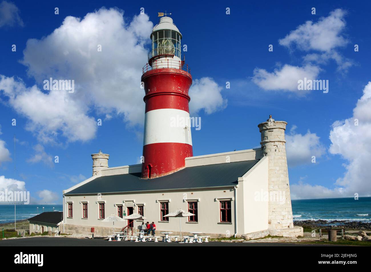 Leuchtturm, Cape Agulhas, Cape Agulhas National Park, Western Cape, Südafrika / Westkap ...