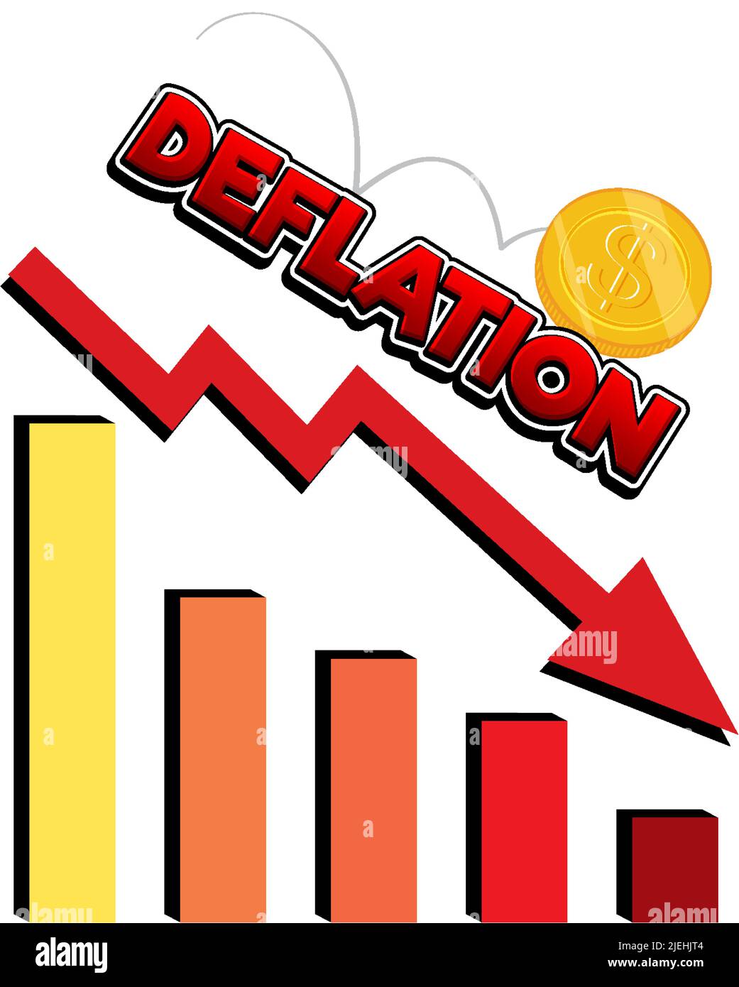 Inflation chart arrow illustration design Cut Out Stock Images ...