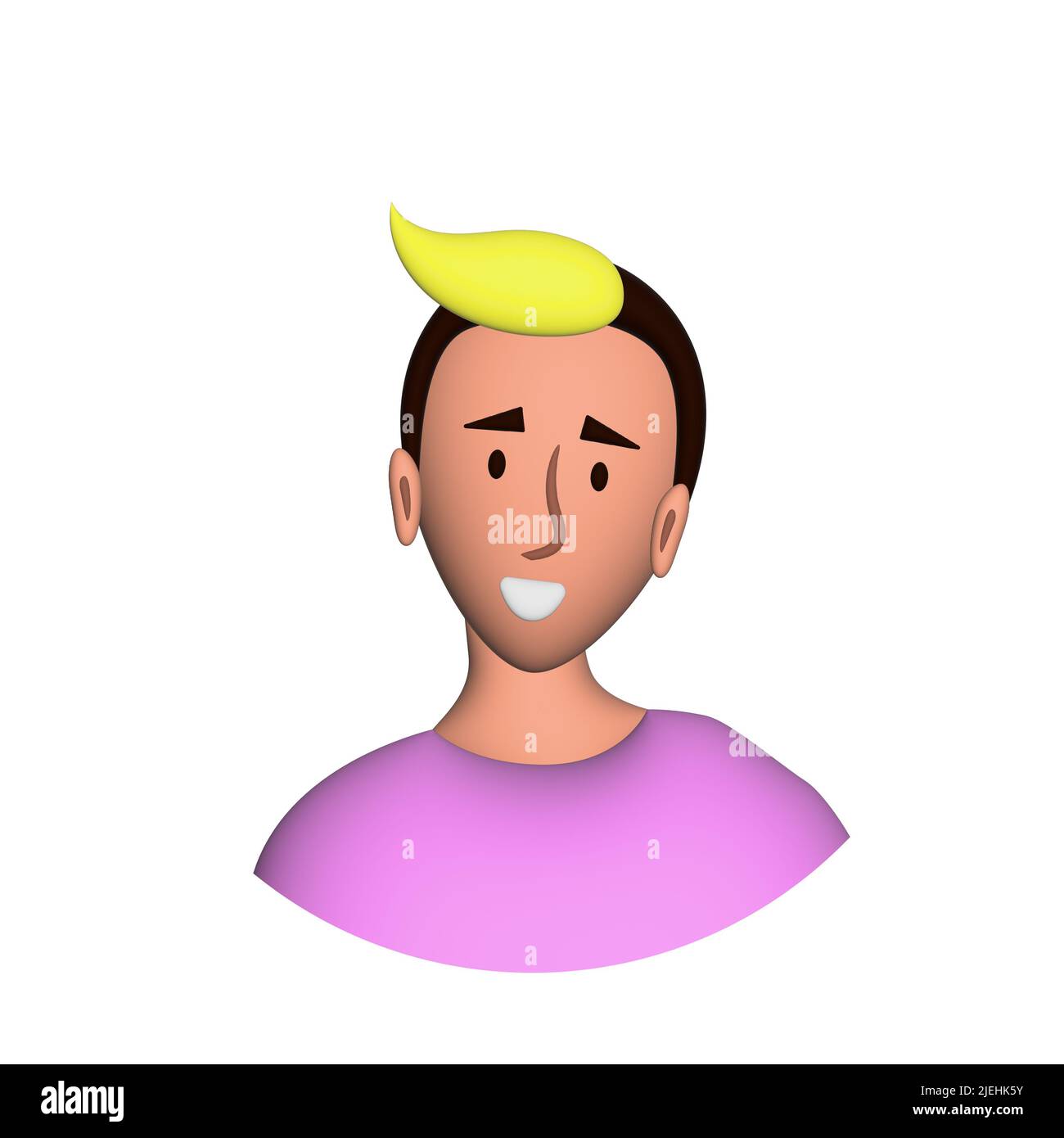 Web icon man, middle-aged man with dark hair - illustration Stock Photo ...