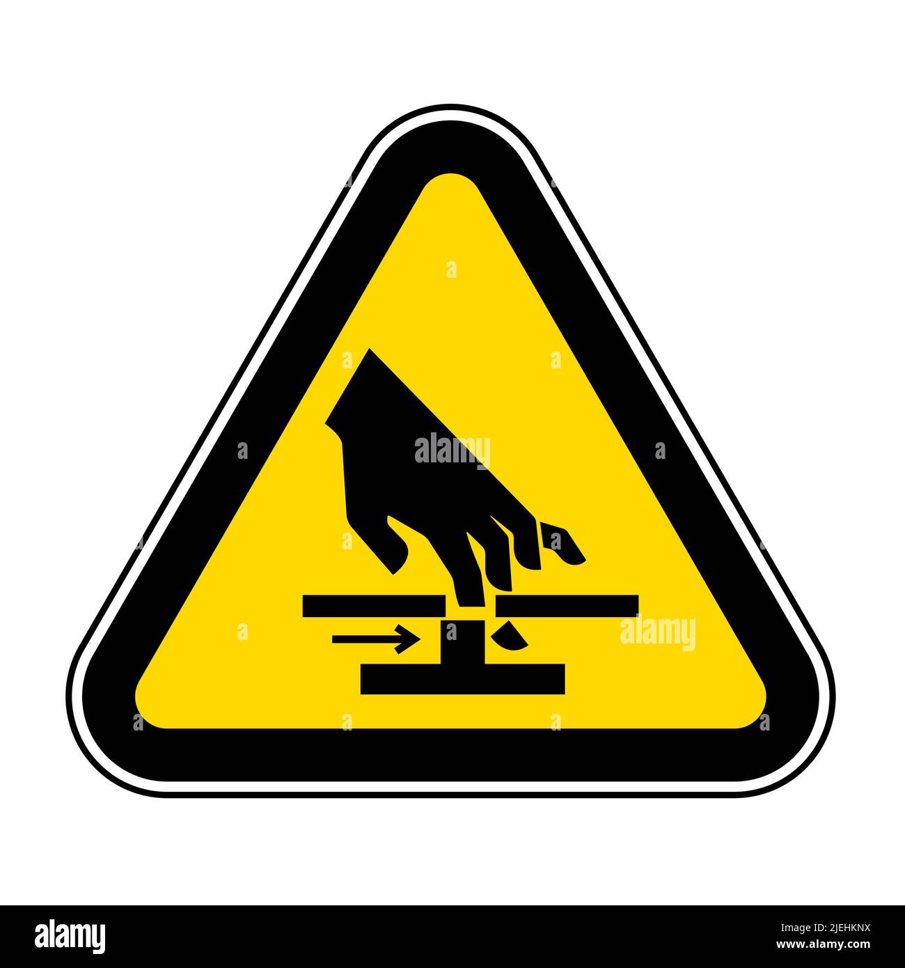 Cutting of Hand Moving Parts Symbol Sign, Vector Illustration, Isolate ...