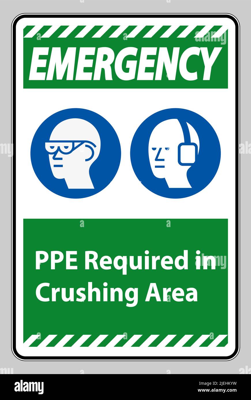 Emergency ppe safety label hi-res stock photography and images - Alamy