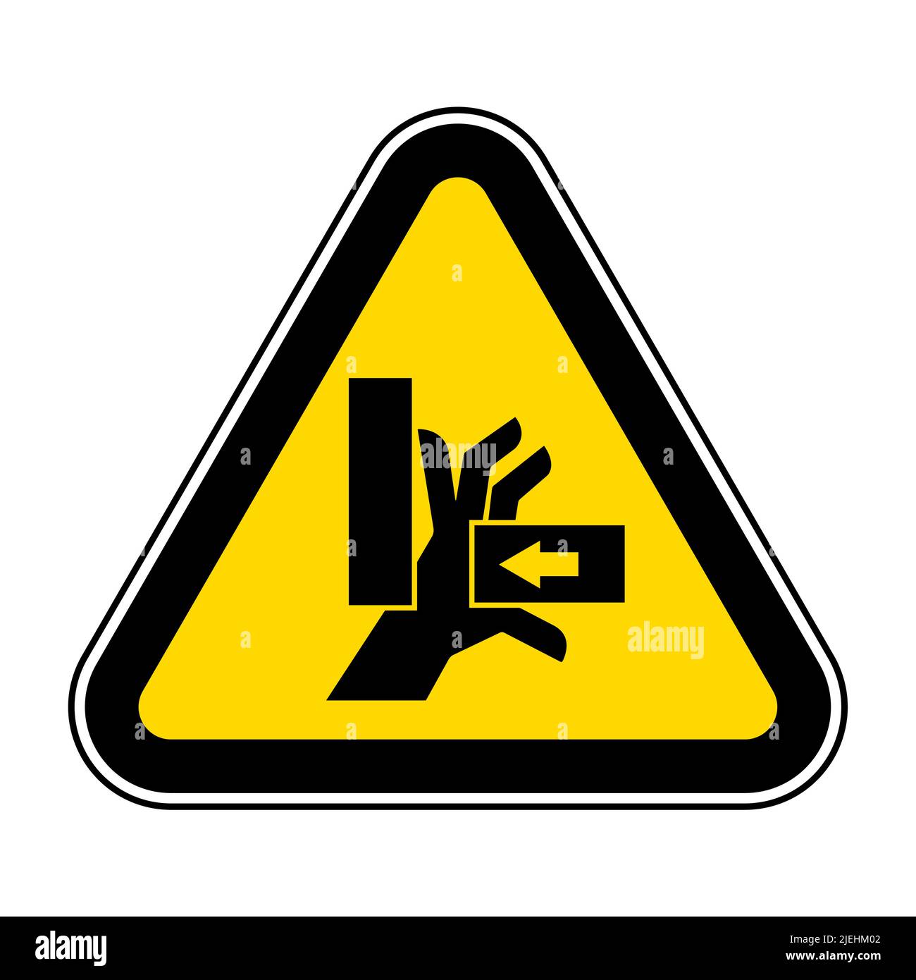 Hand Crush Force From Right Symbol Sign, Vector Illustration, Isolate ...
