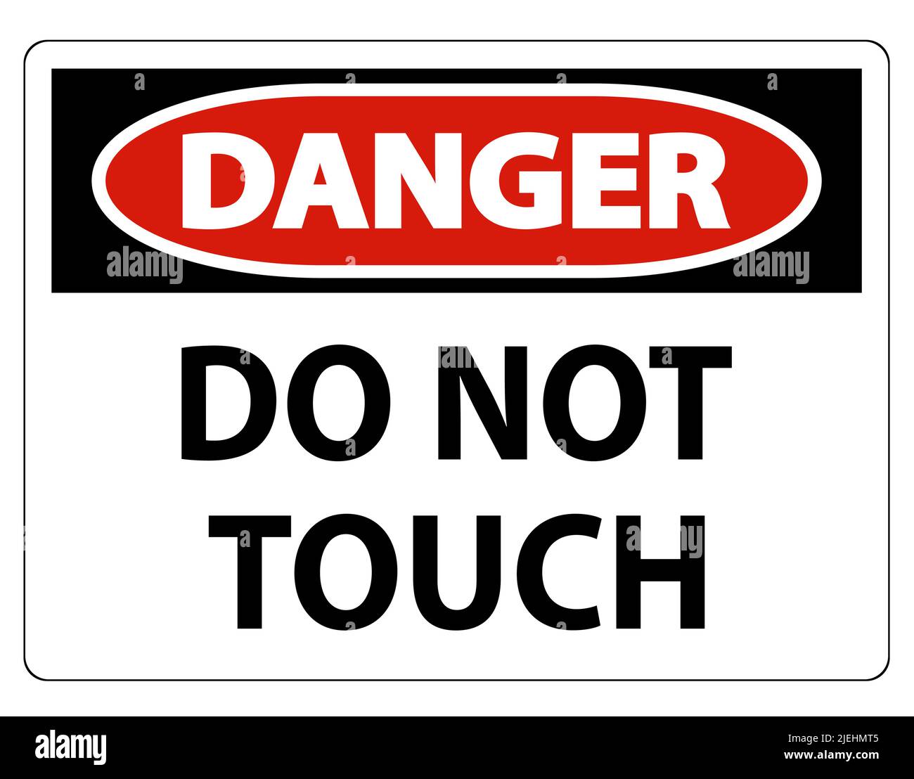 Danger sign do not touch and please do not touch Stock Vector Image ...