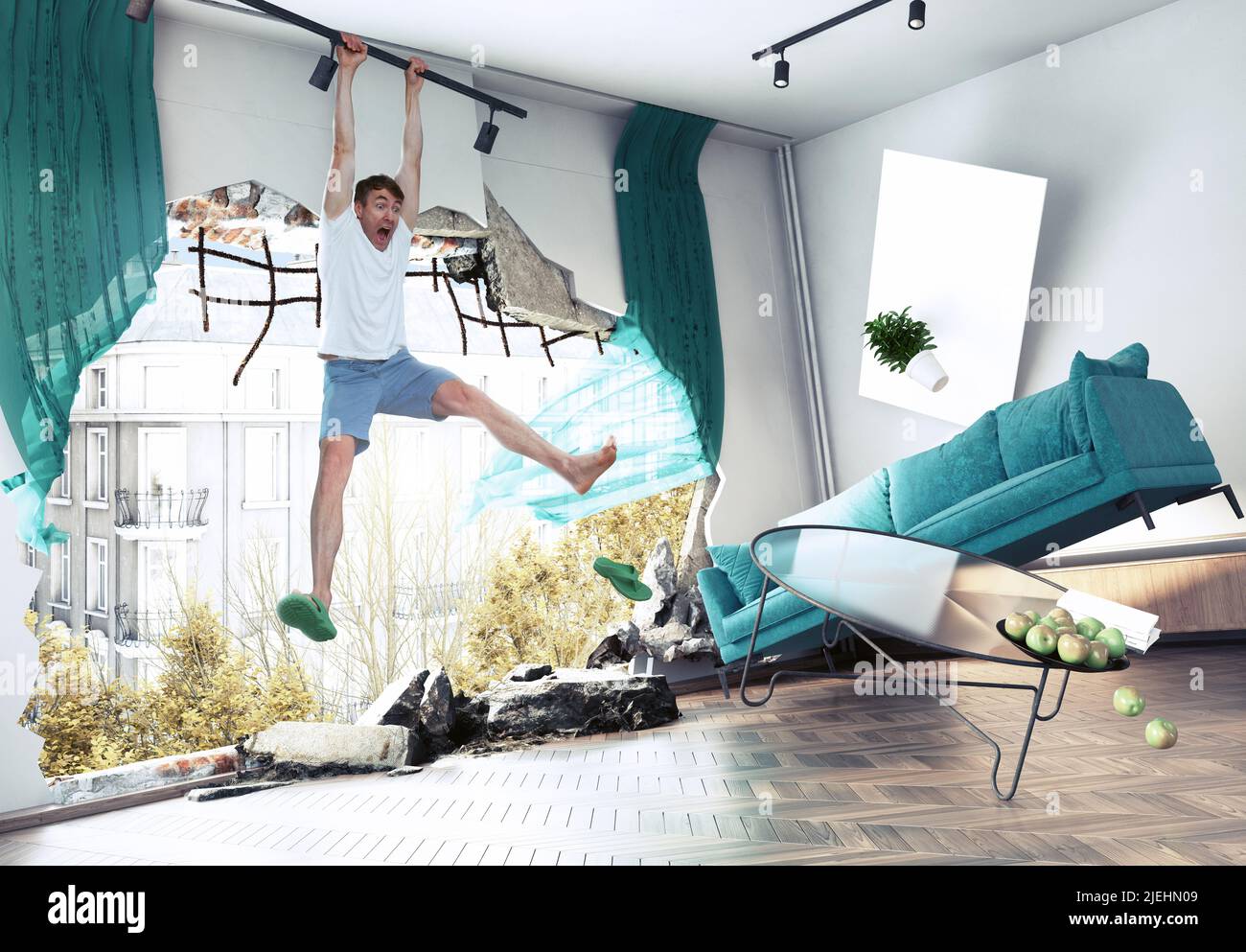 modern office interior 3d design concept rendering Stock Photo - Alamy