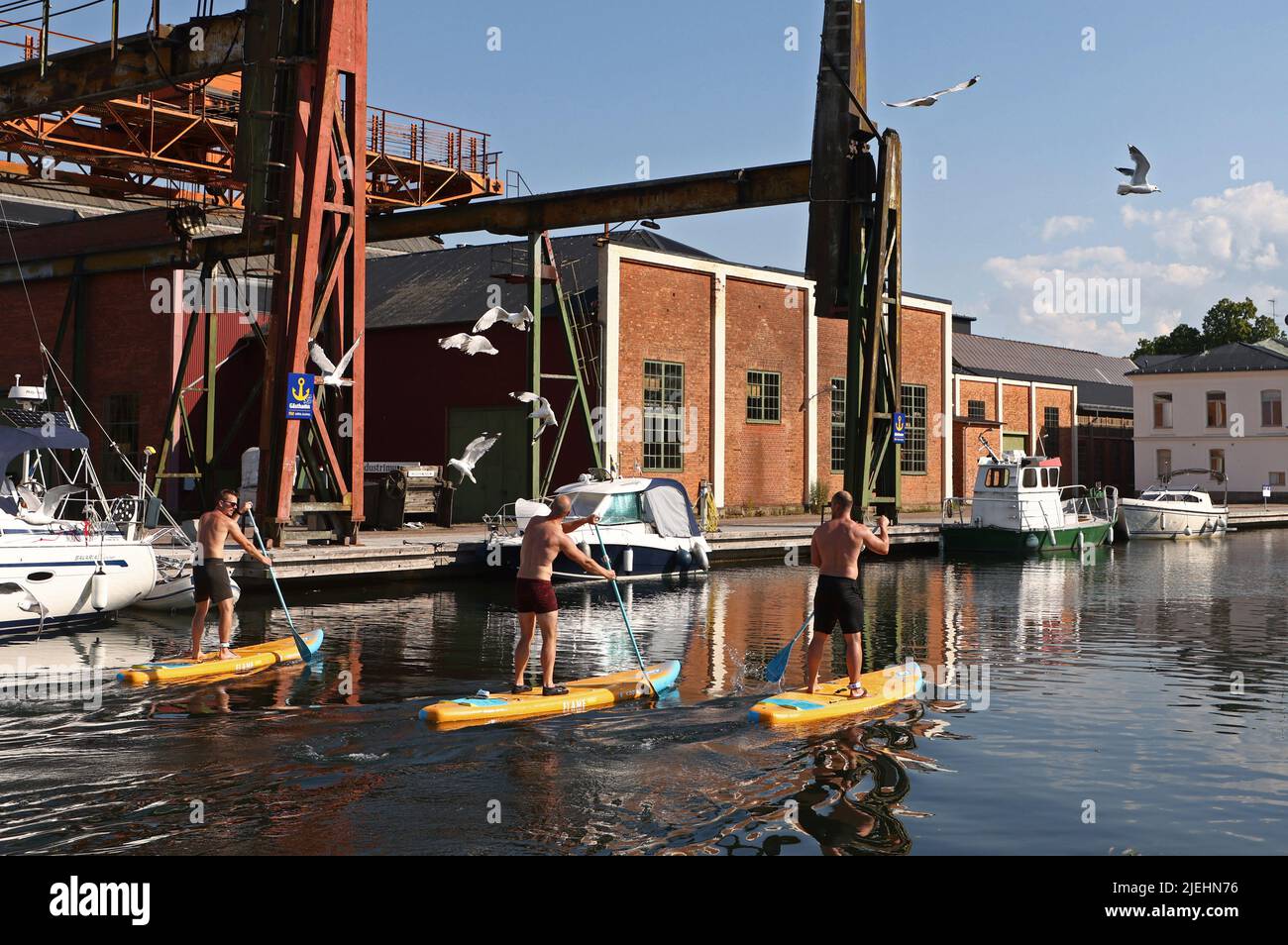 Motala, Sweden. 26th, June, 2022. The sunny and warm weather continues ...