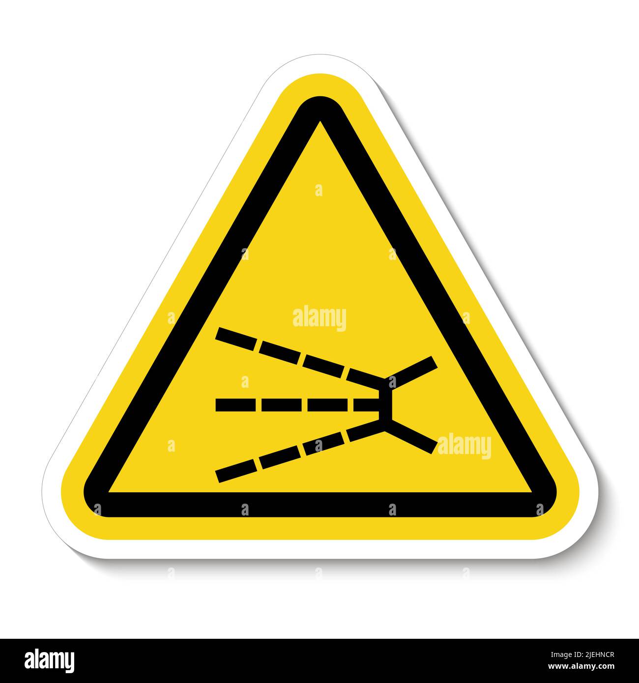 Splashing Hazard Symbol Sign Isolate On White Background,Vector ...