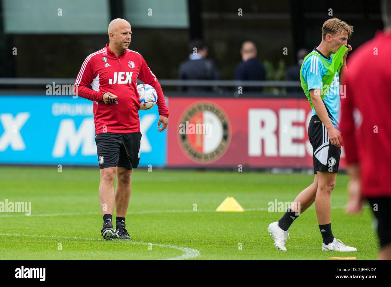 Rotterdam - coach Arne Slot of Feyenoord during the Feyenoord at 1908 ...