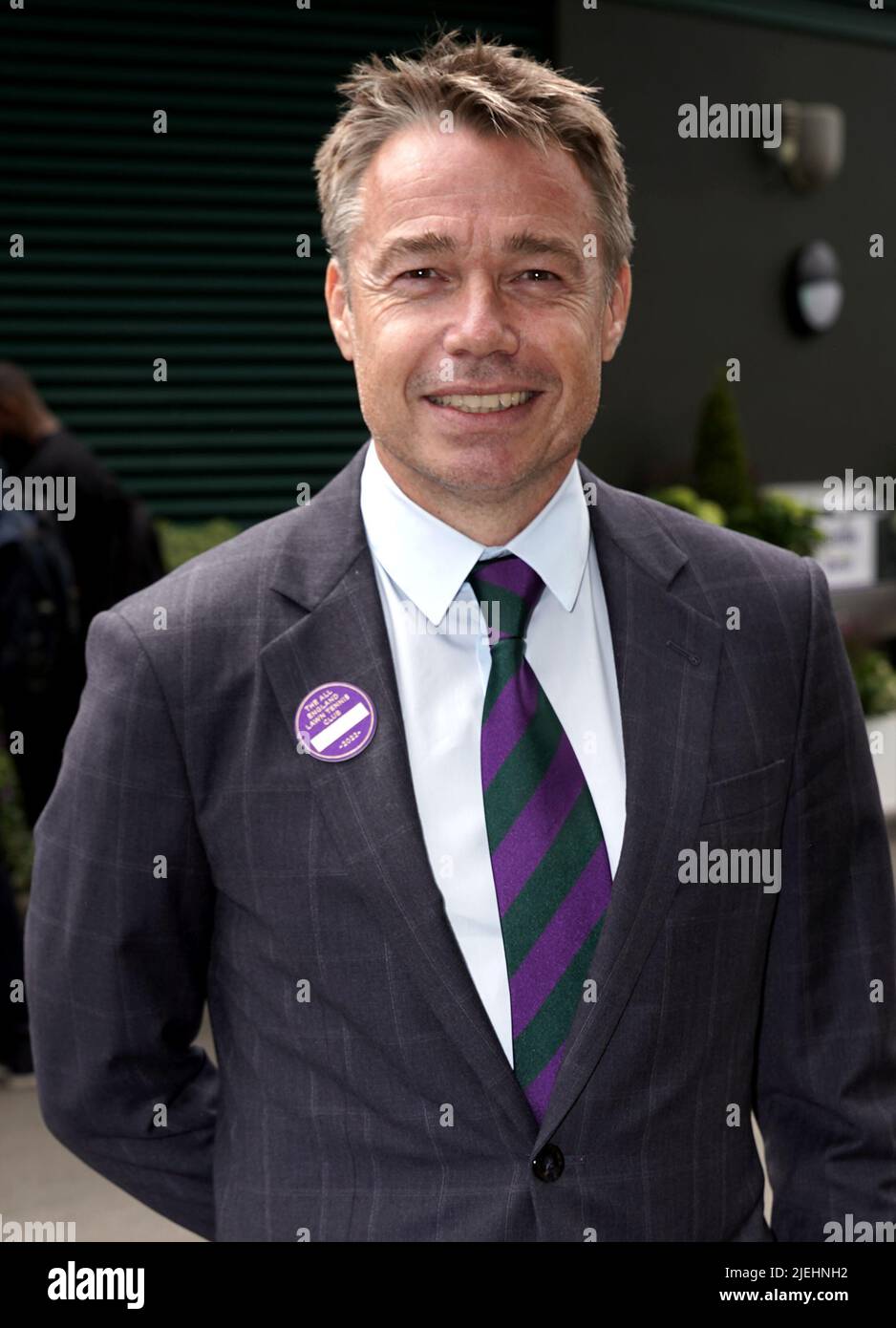 Former Chelsea player Graeme Le Saux arrives ahead of day one of the ...