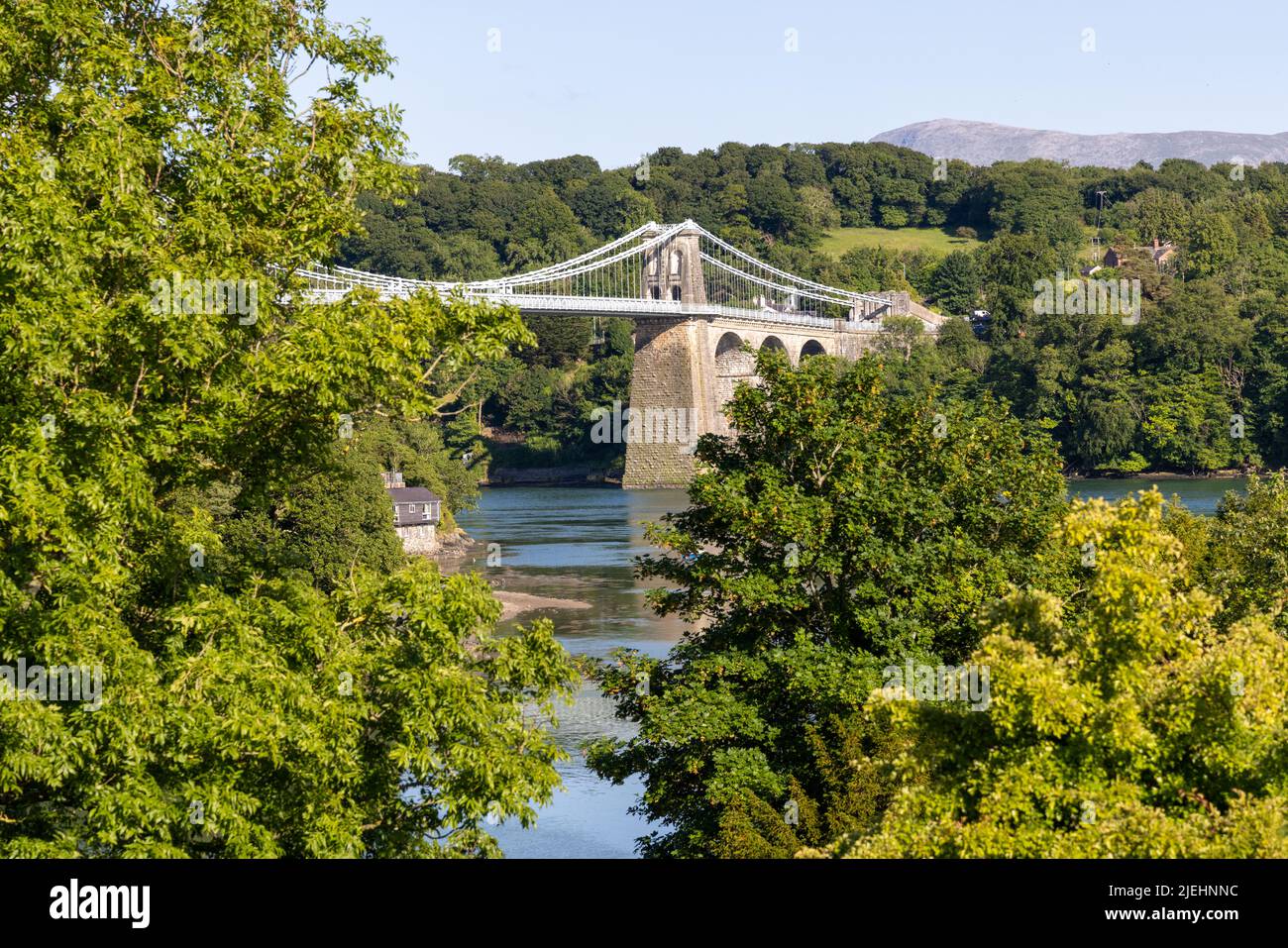 Menai Suspension Bridge Stock Photo - Alamy