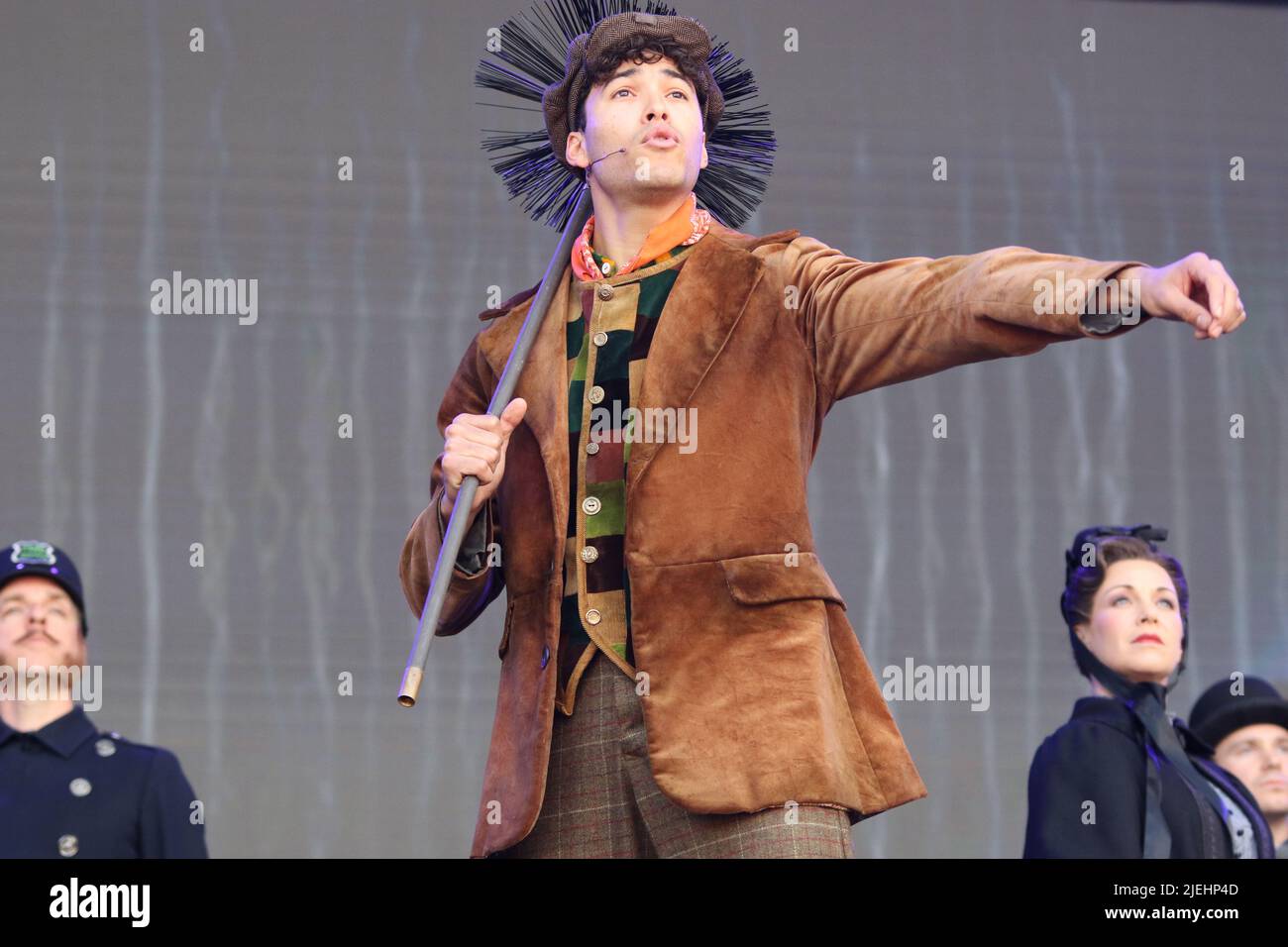 Louis Gaunt (Bert) performing in Mary Poppins at West End Live in ...