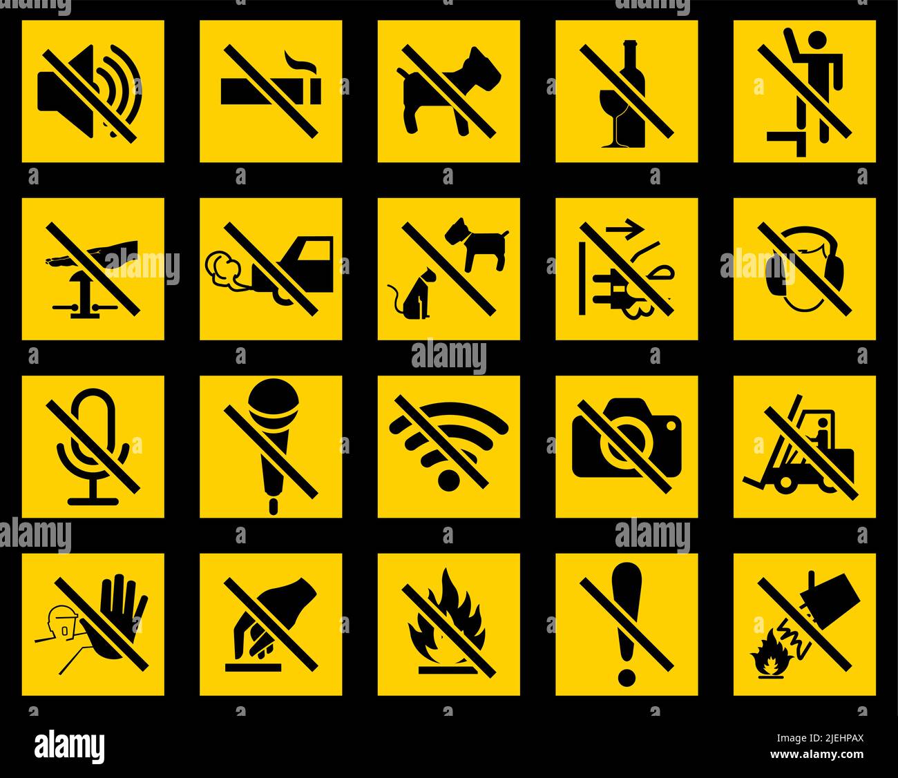 Prohibition sign on white background Stock Vector Image & Art - Alamy