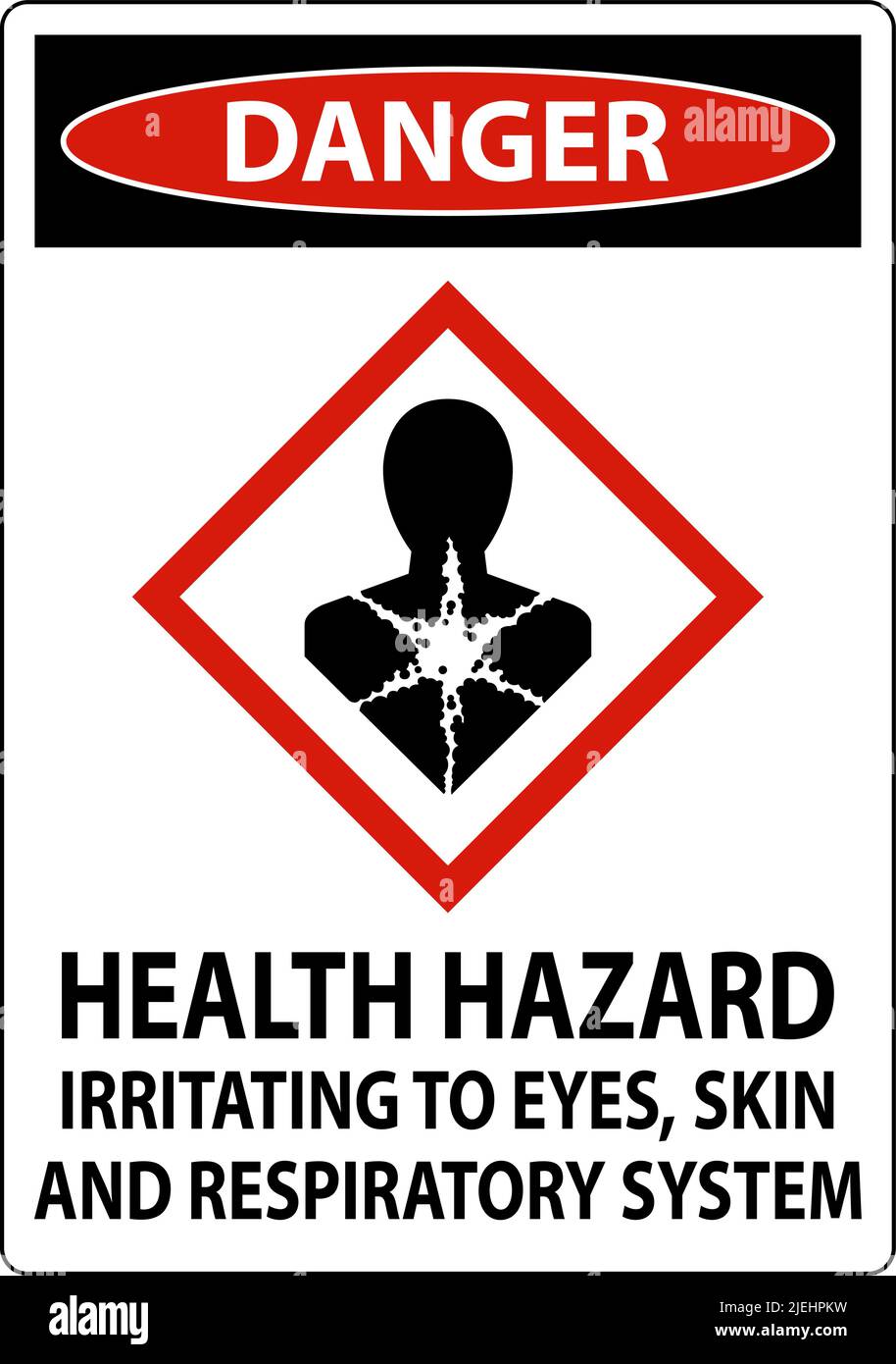 Ghs hazard pictogram caution health Stock Vector Images - Alamy