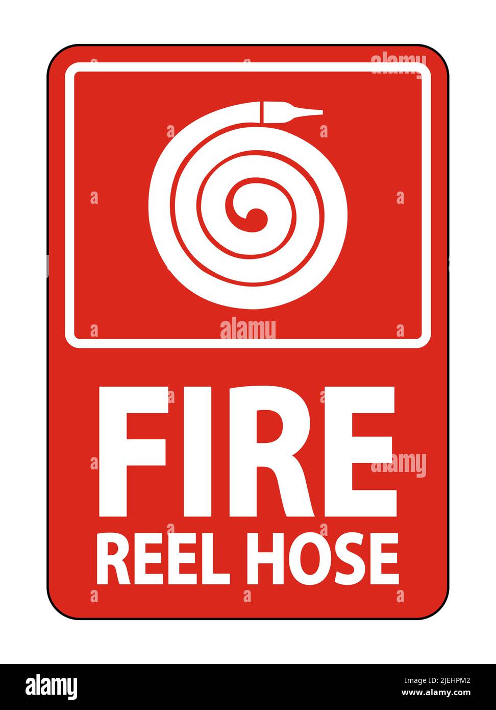 Fire Reel Hose Sign Isolate On White Background,Vector Illustration EPS ...