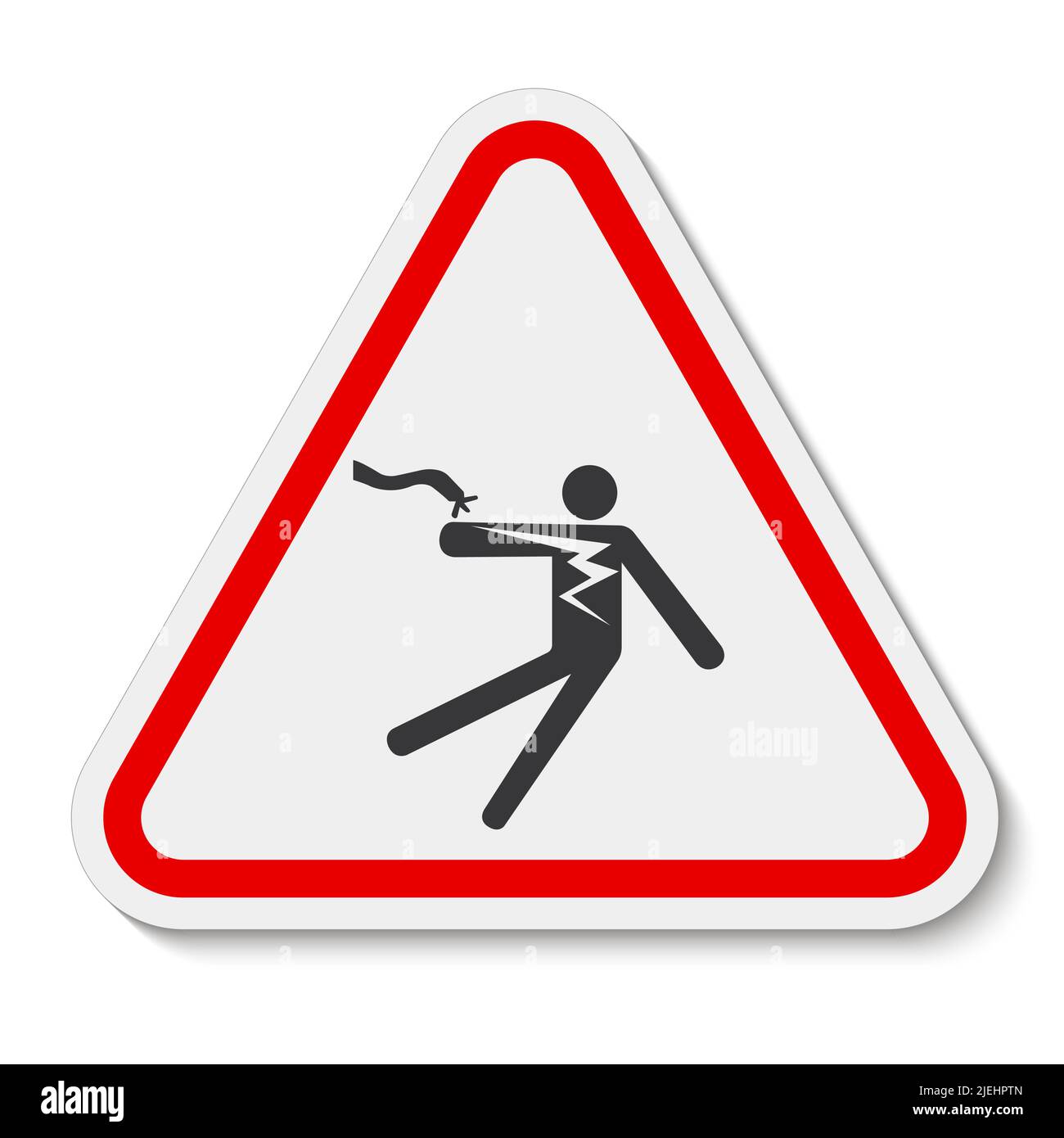 Electrical Shock Electrocution Symbol Sign Isolate On White Background ...