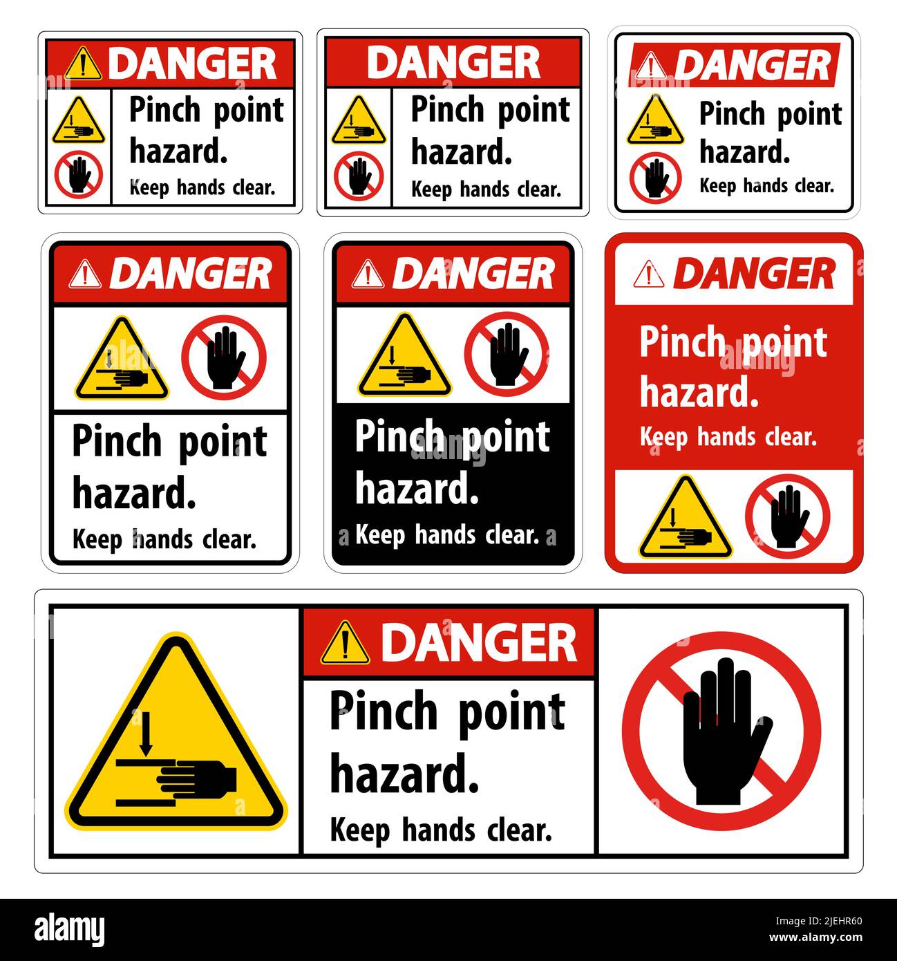 Danger pinch point hazard hi-res stock photography and images - Alamy
