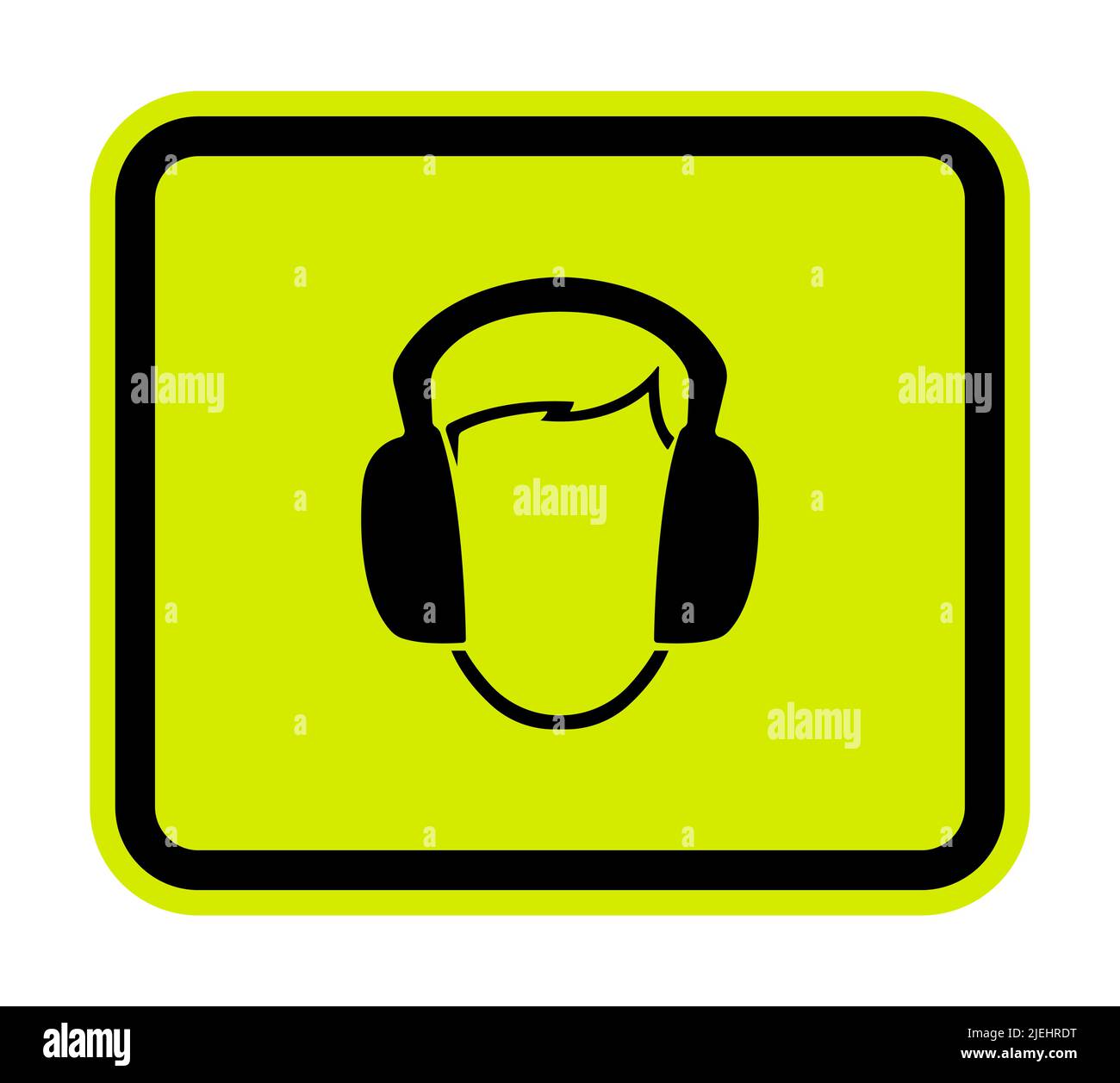 Symbol Wear Ear muff sign Isolate On White Background,Vector ...