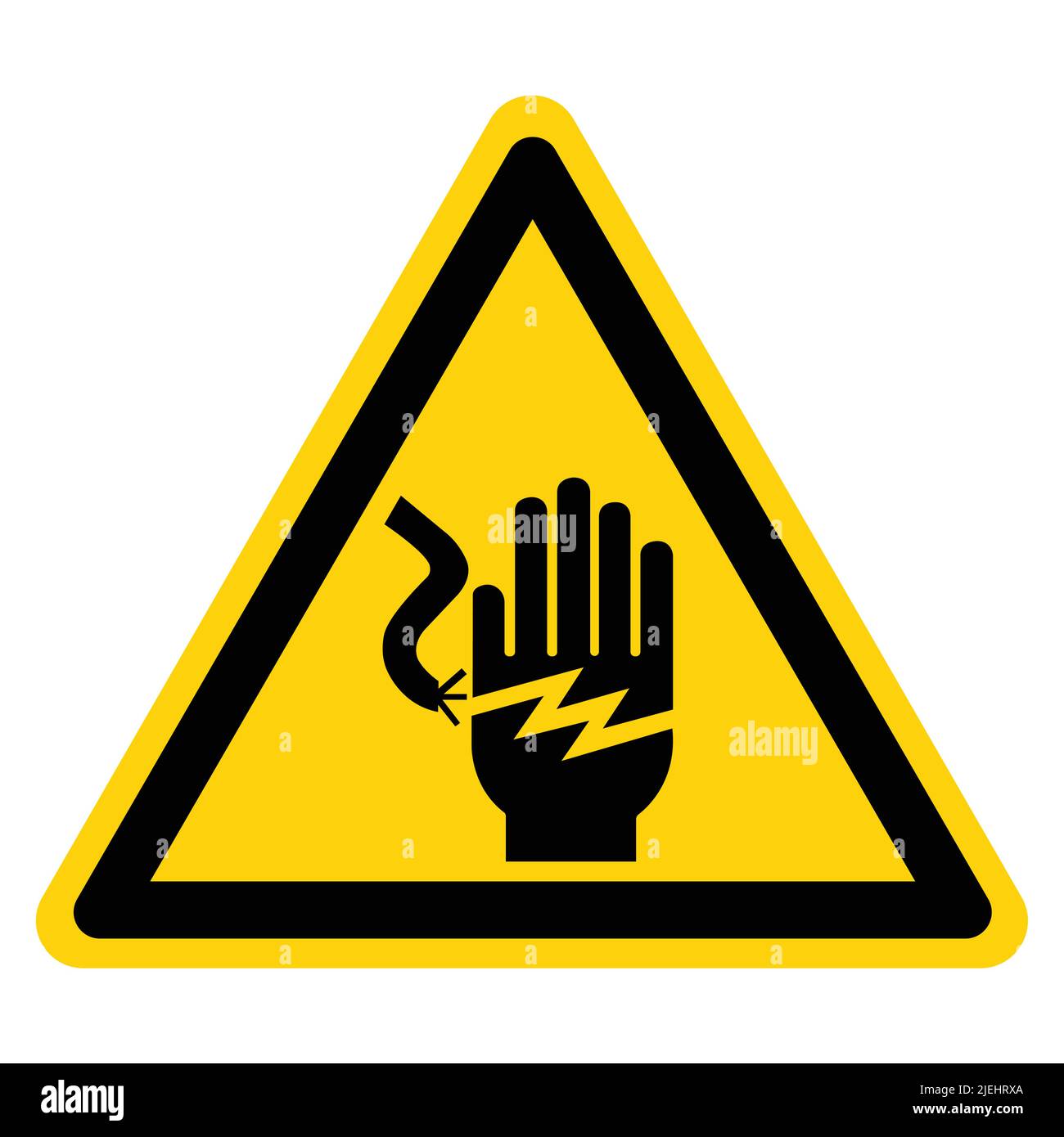 Electrical Shock Electrocution Symbol Sign Isolate On White Background ...