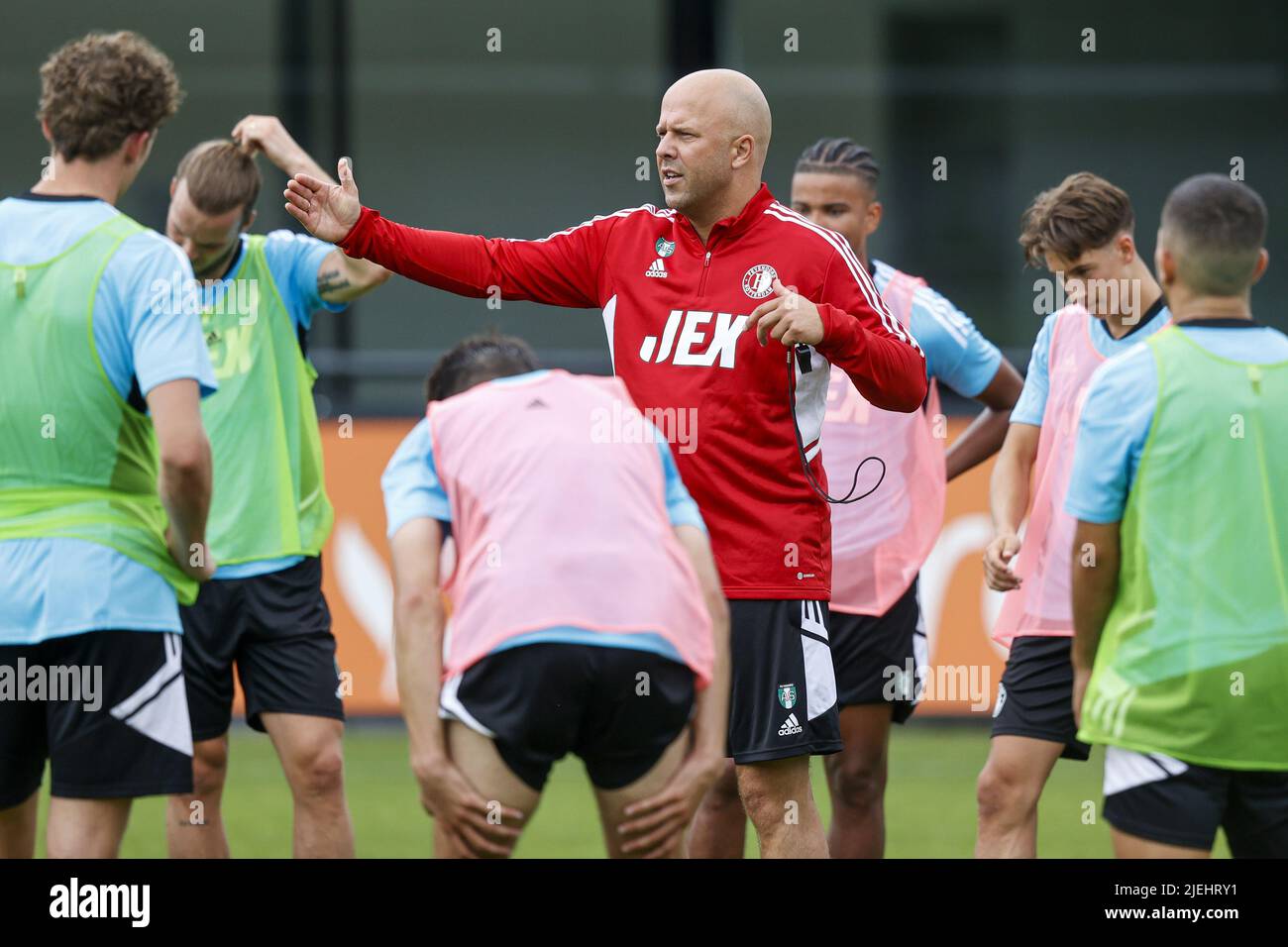 ROTTERDAM - Feyenoord coach Arne Slot during Feyenoord's first training ...