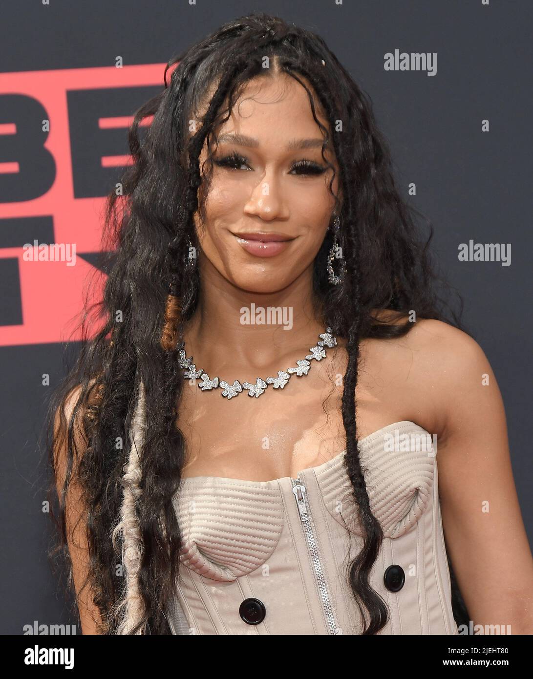Los Angeles, USA. 26th June, 2022. Bïa Krieger arrives at the BET ...