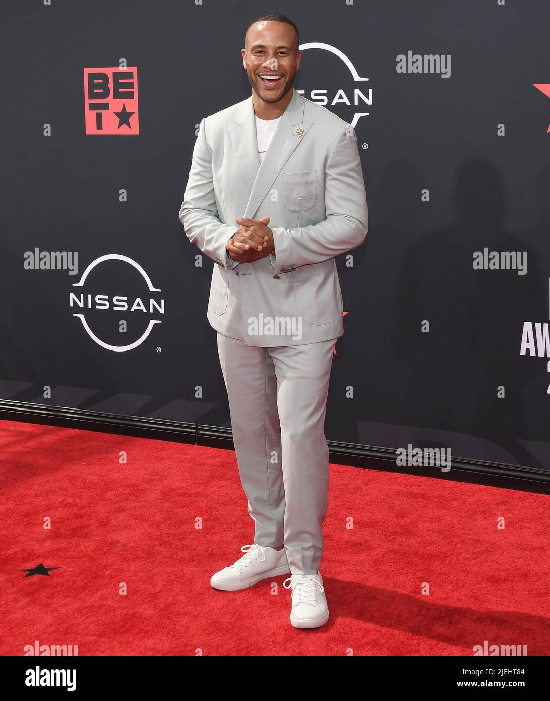 Los Angeles, USA. 26th June, 2022. DeVon Franklin arrives at the BET ...