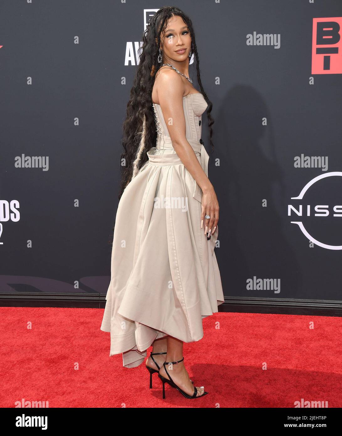Los Angeles, USA. 26th June, 2022. Bïa Krieger arrives at the BET ...