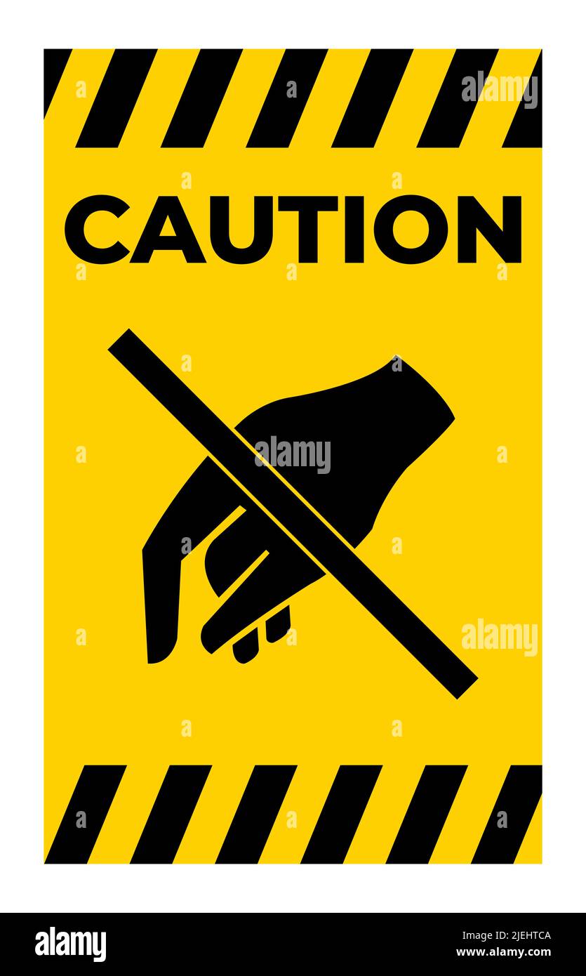 No reaching in, do not touch Stock Vector Image & Art - Alamy