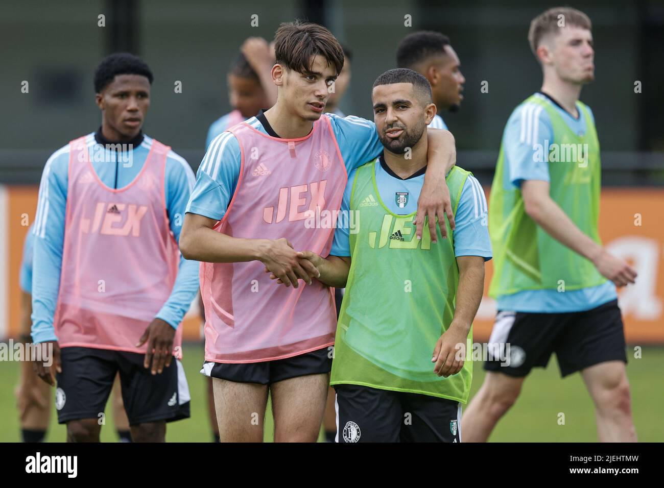 ROTTERDAM - Omer Gunduz, Marouan Azarkan of Feyenoord during Feyenoord ...