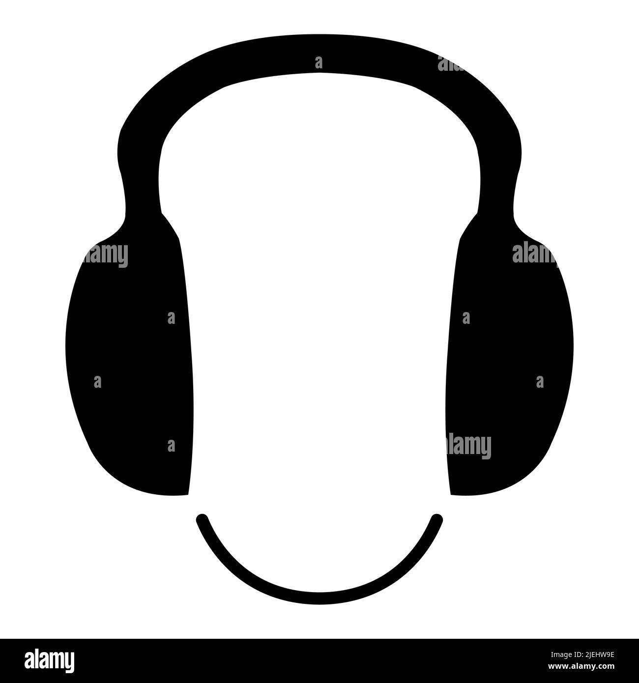 Symbol wear ear protection Sign Isolate On White Background,Vector ...
