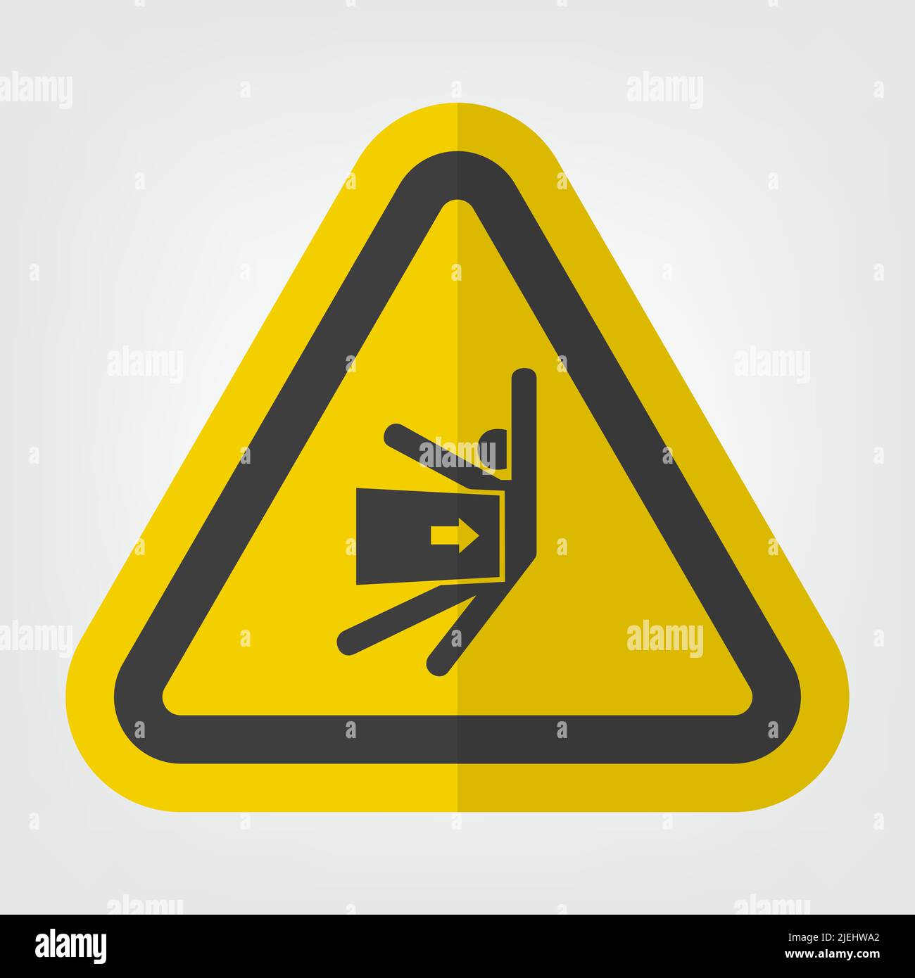 Body Crush Force From Side Symbol Sign Isolate On White Background ...