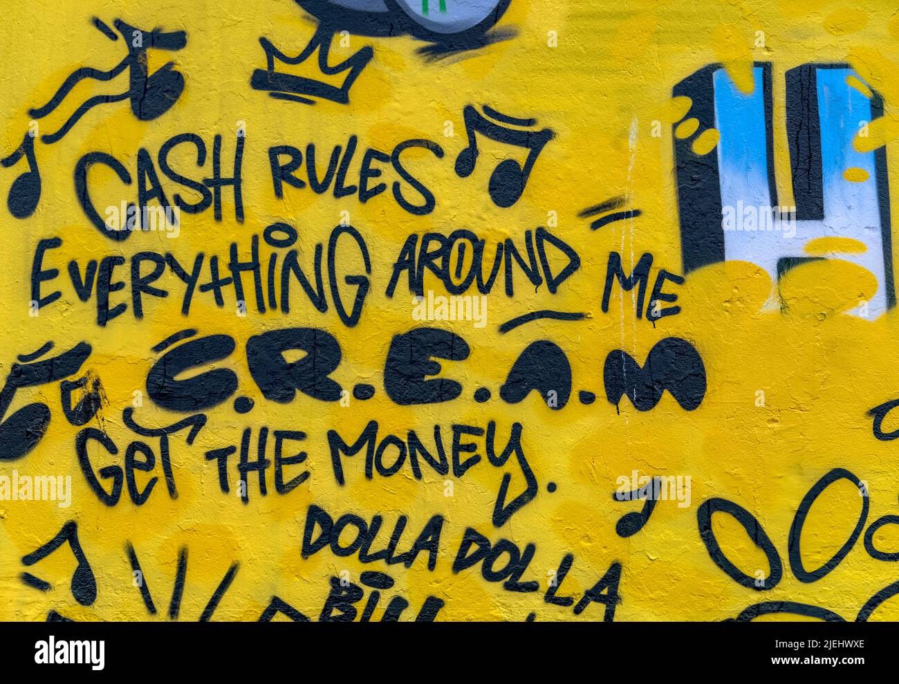 Money graffiti hi-res stock photography and images - Alamy