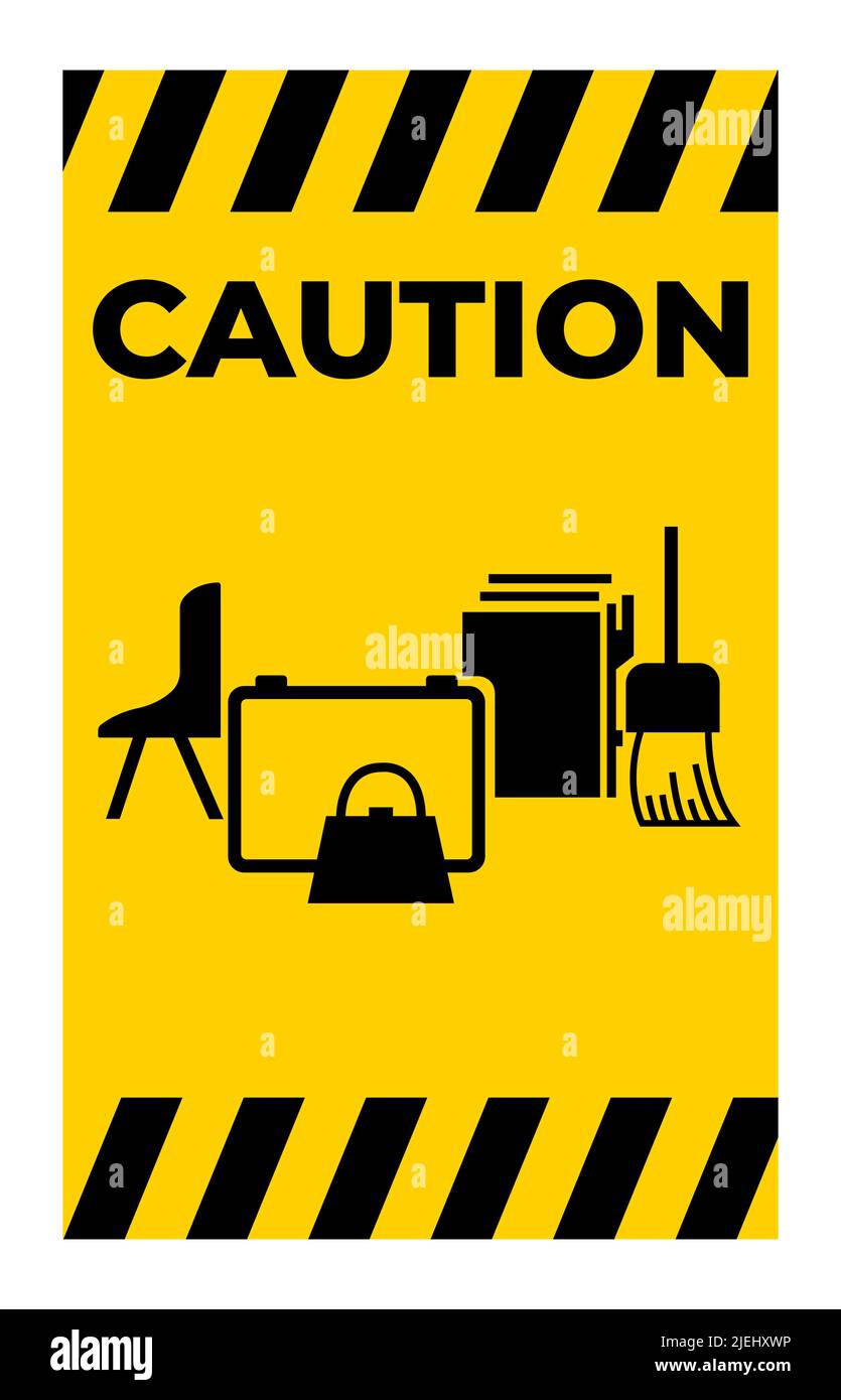 Keep Area Clear Symbol Sign Isolate on White Background,Vector ...