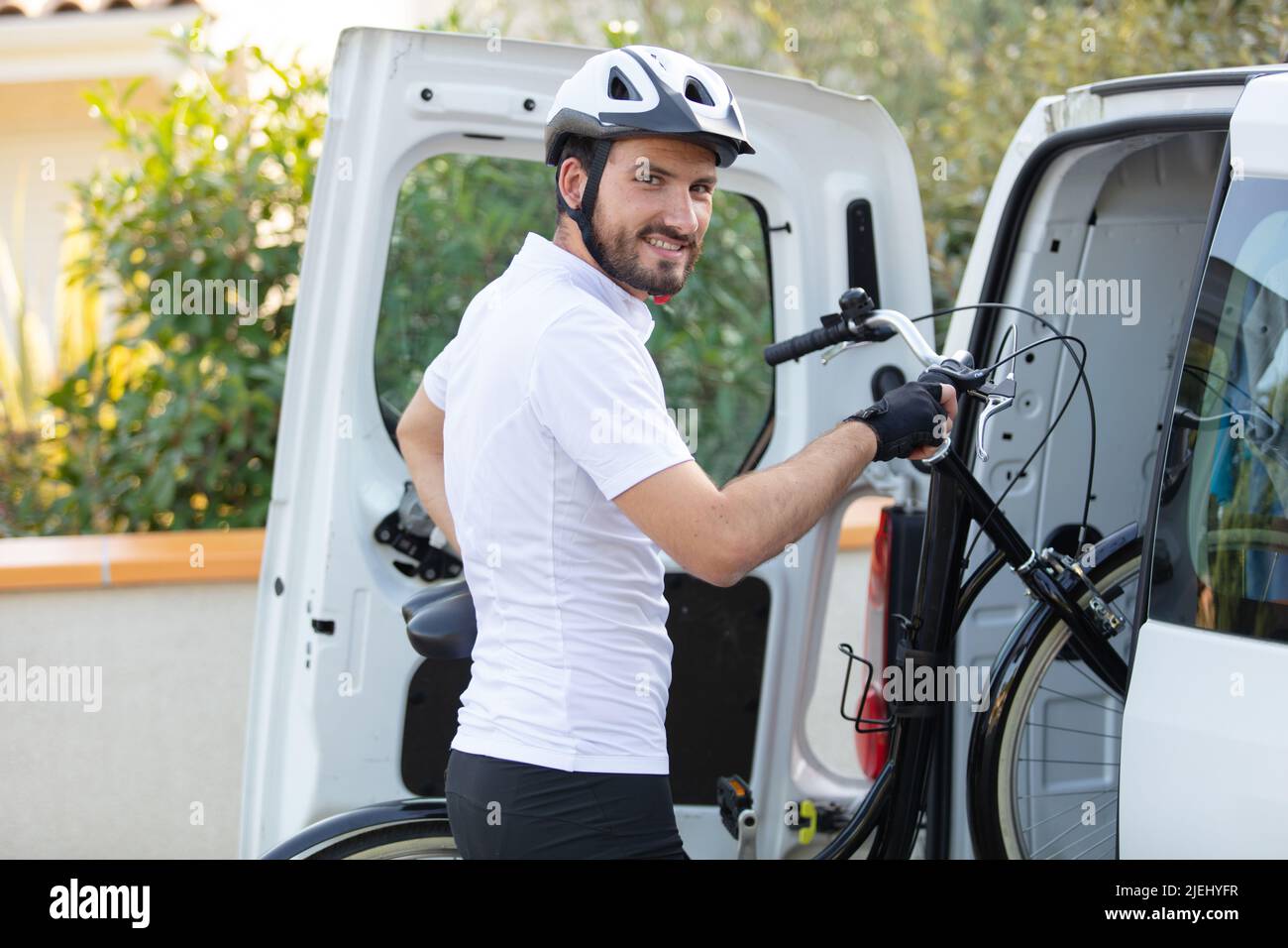Helmet sport car inside hi-res stock photography and images - Alamy