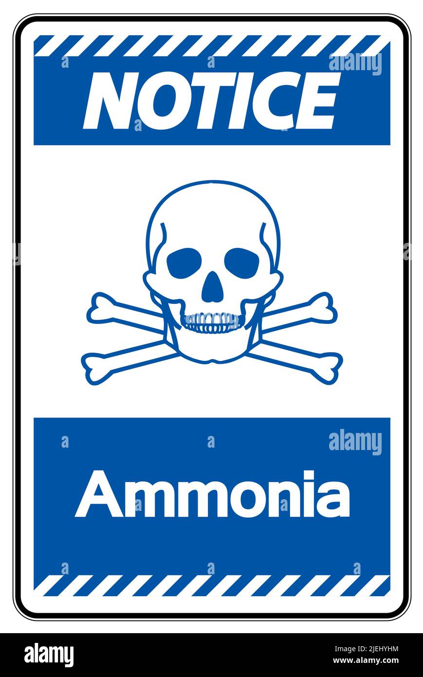 Notice Ammonia Symbol Sign On White Background Stock Vector Image & Art ...