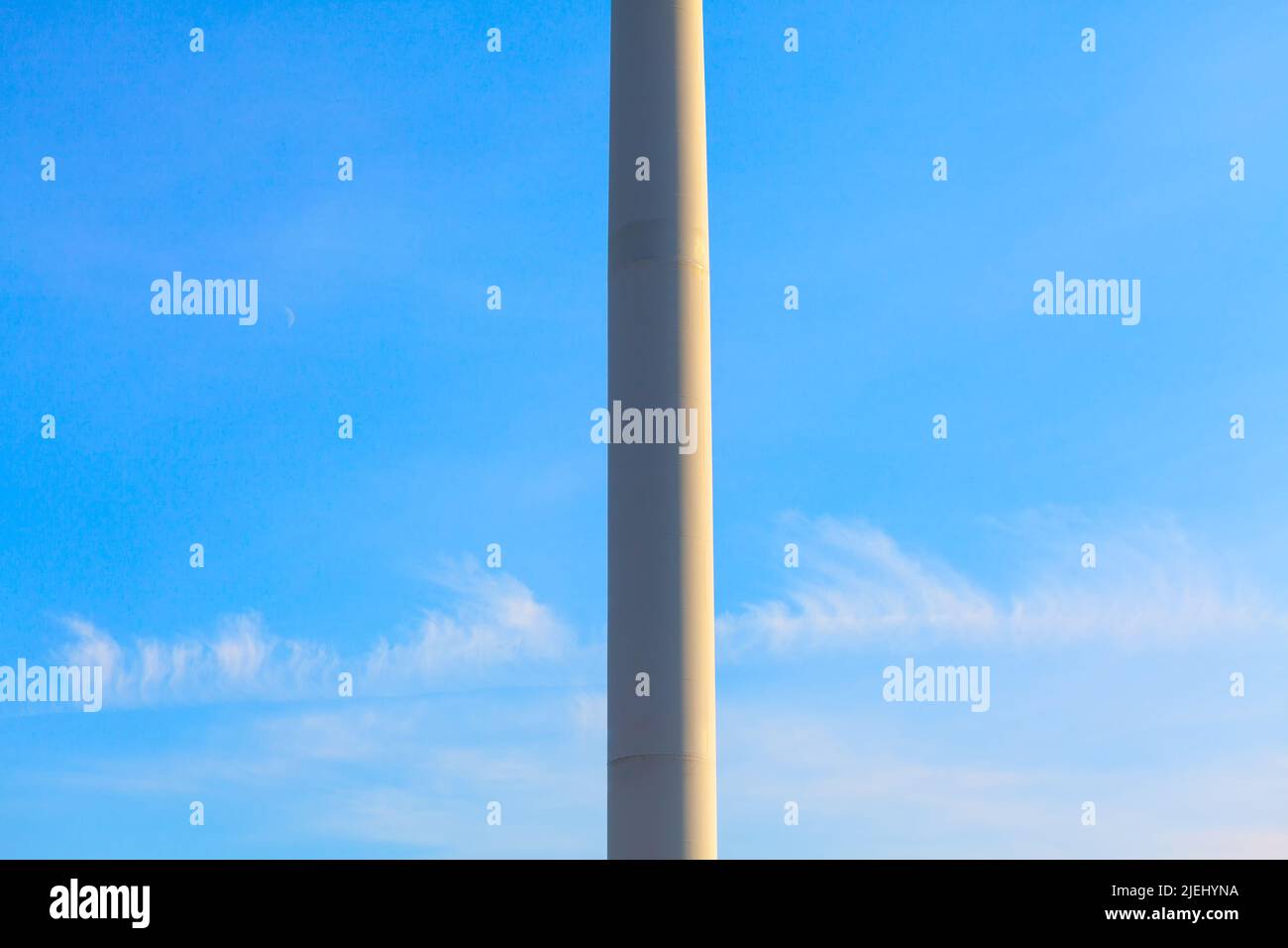Pillar of wind generator . Wind energy post Stock Photo - Alamy