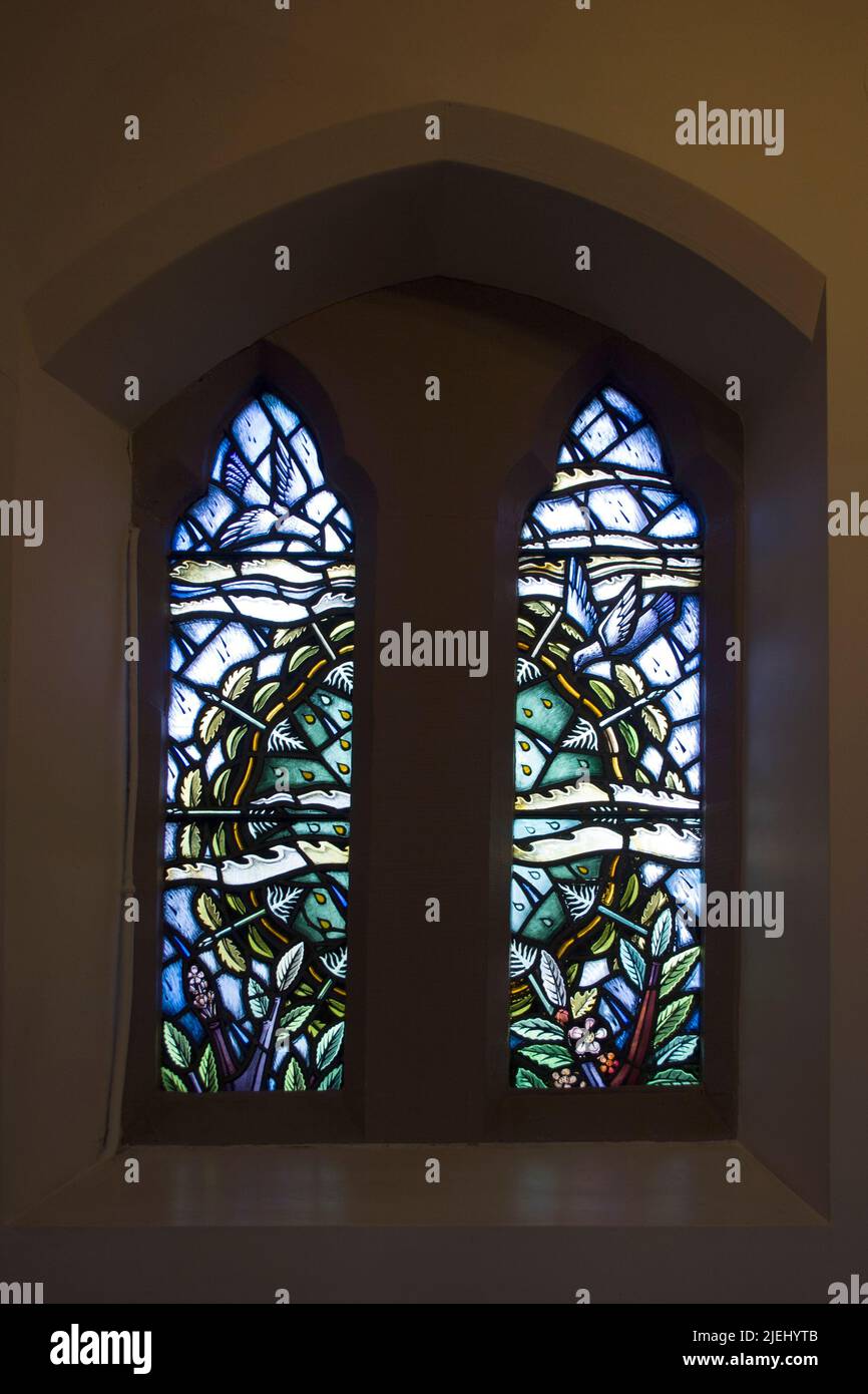 Stained glass window in Cardross Parish Church, Station Road, Cardross ...