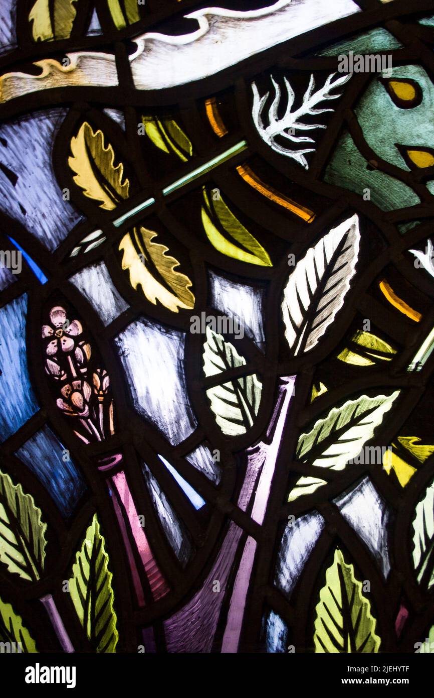 Stained glass window in Cardross Parish Church, Station Road, Cardross ...